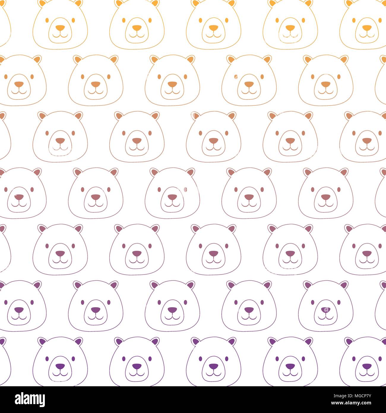 colorful background of cute bears design, vector illustration Stock ...