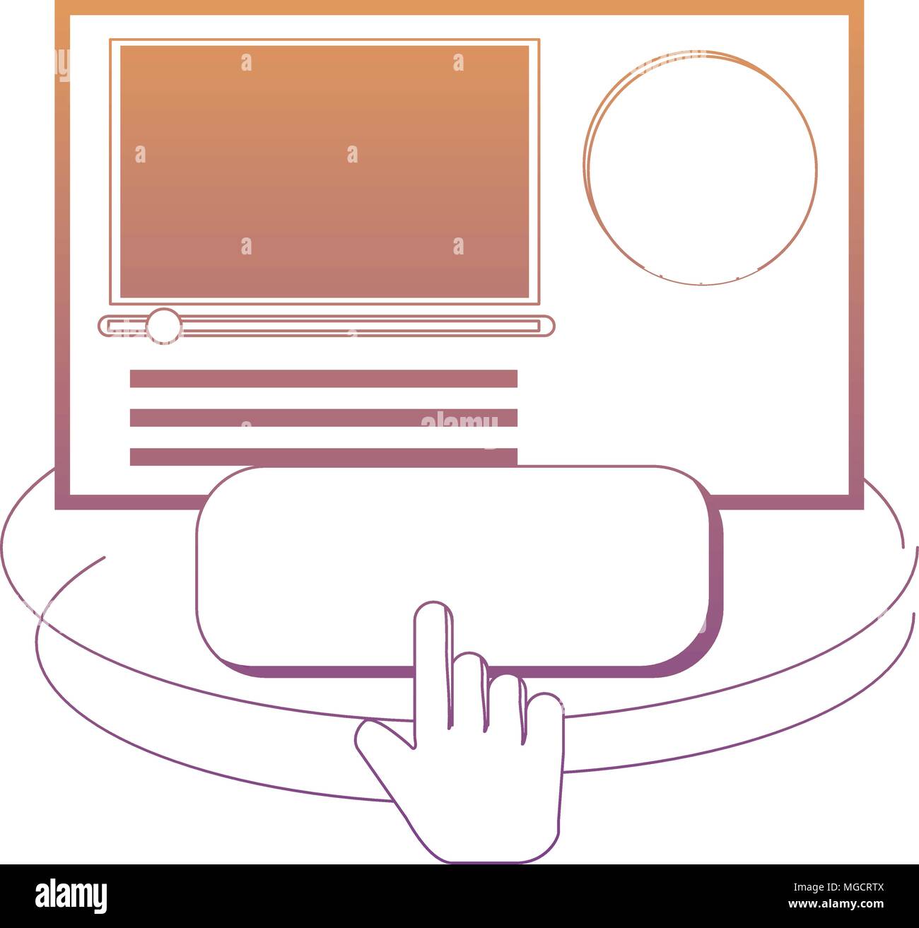 web profile icon over white background, vector illustration Stock ...