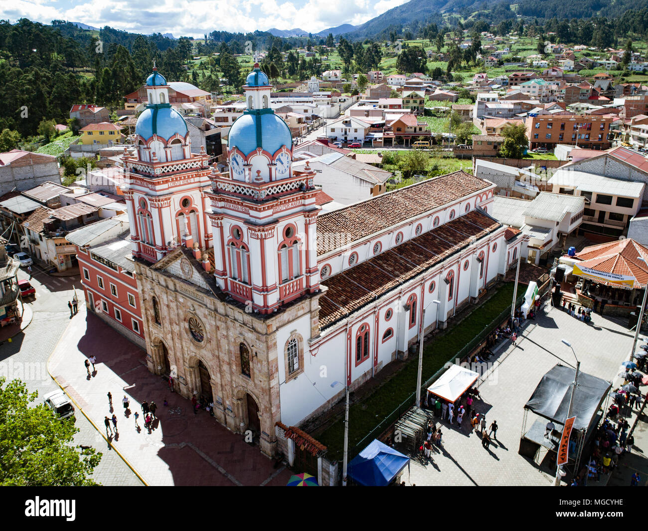 Aerial view plaza grande hi-res stock photography and images - Alamy