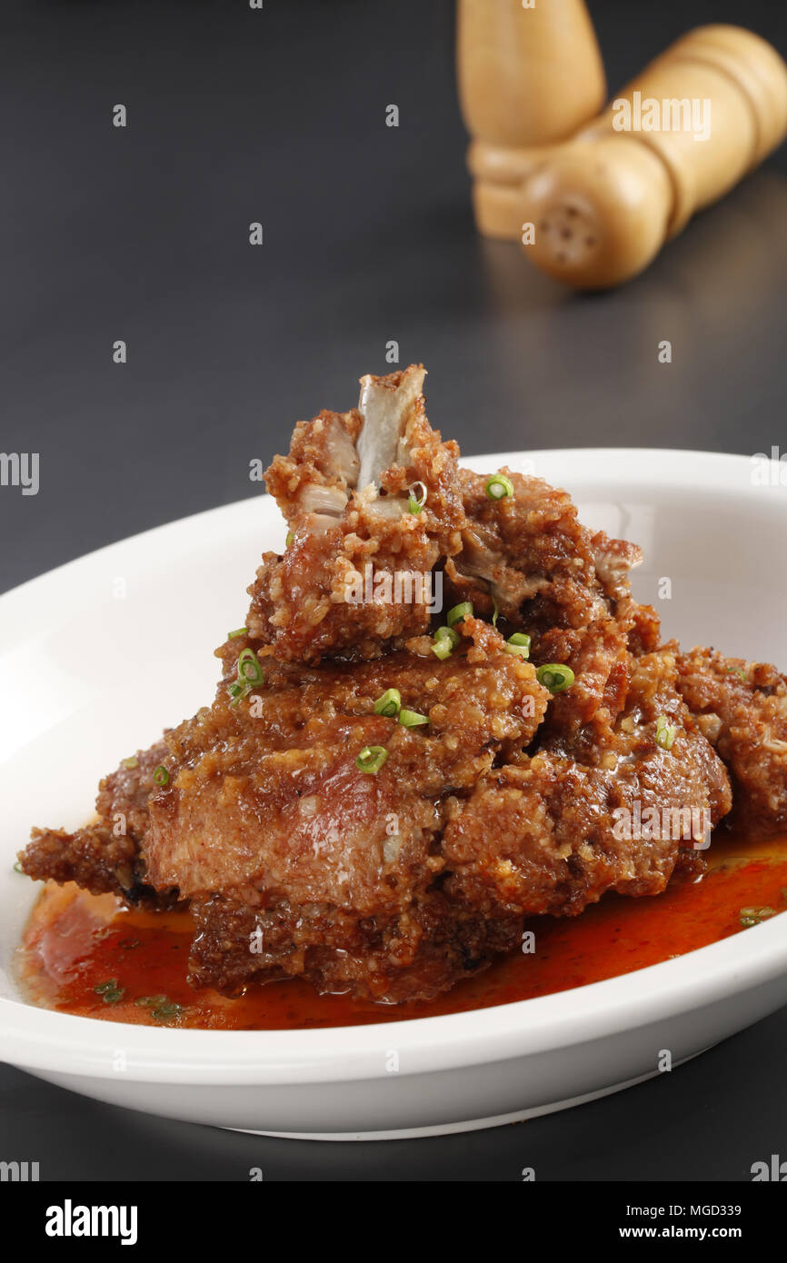 steam pork chop Stock Photo - Alamy