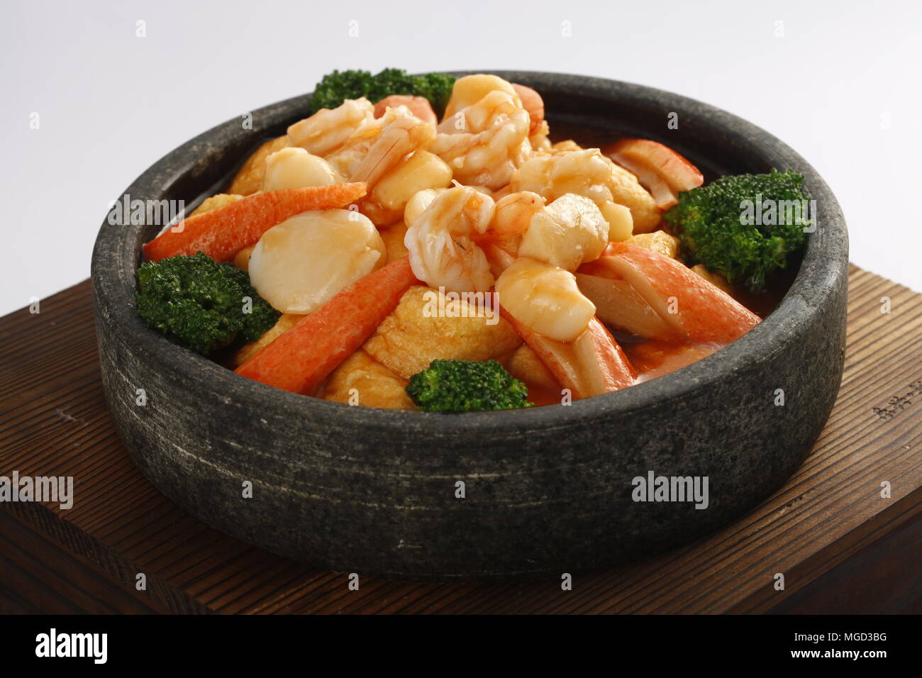 mixed seafood bowl Stock Photo - Alamy