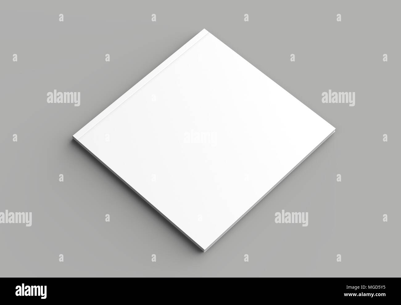Soft cover square brochure, magazine, book or catalog mock up isolated ...