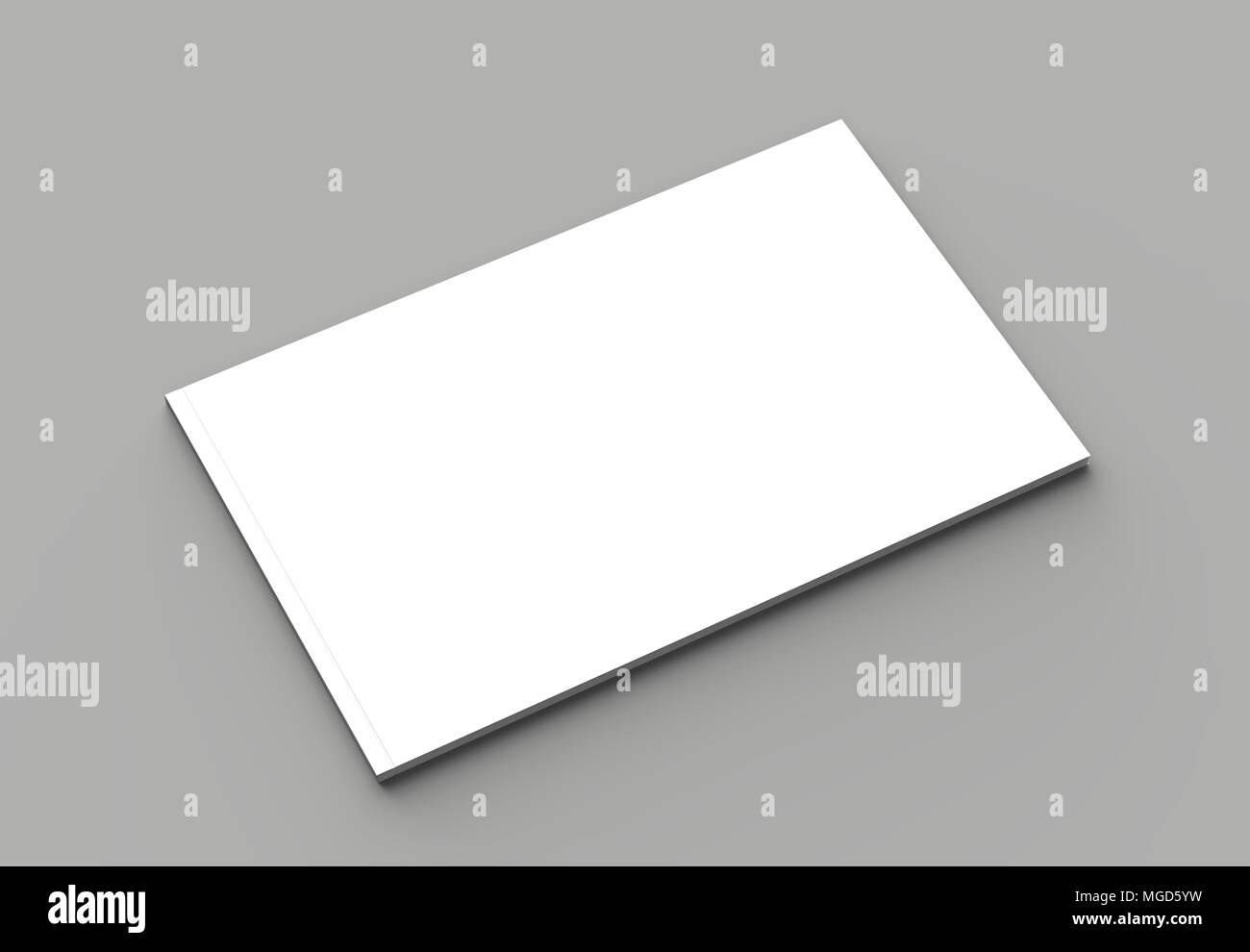 Soft cover landscape brochure, magazine, book or catalog mock up ...