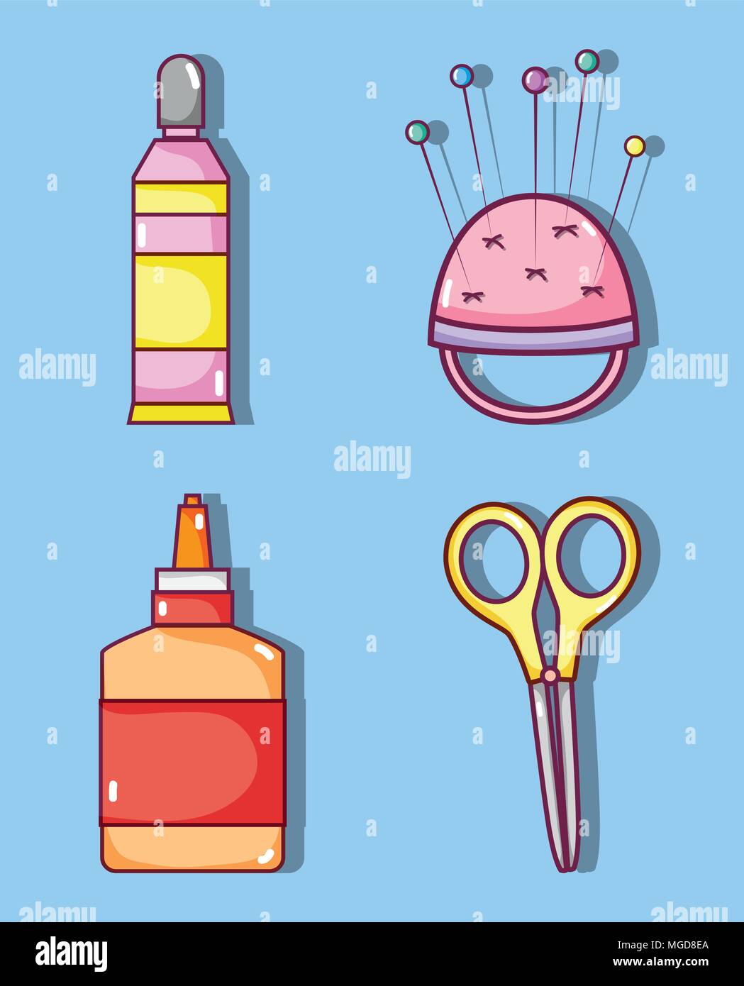 Art and crafts market Stock Vector Images - Alamy