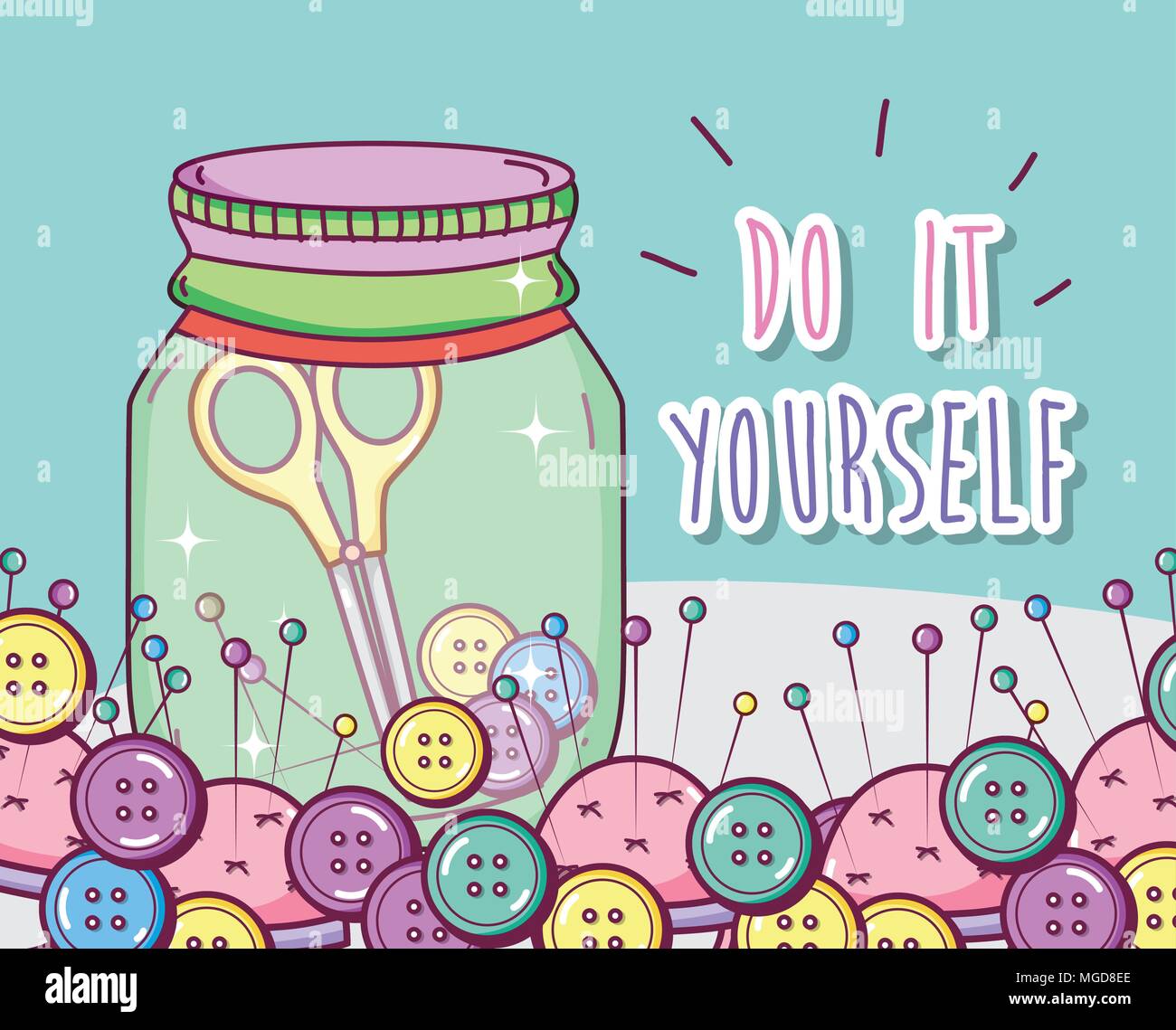 Do it yourself crafts concept Stock Vector Image & Art - Alamy