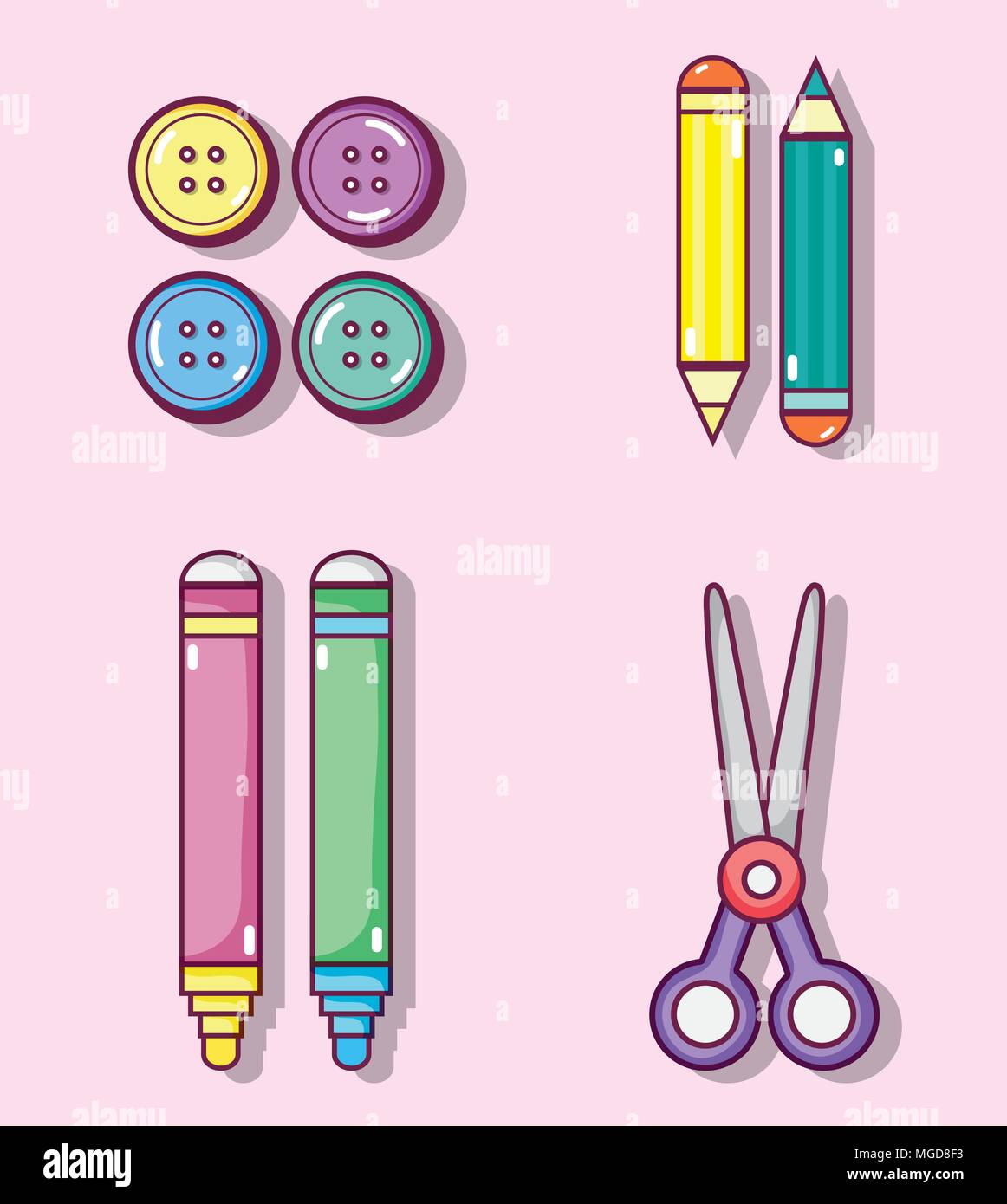 Craft making tools Stock Vector Images - Alamy