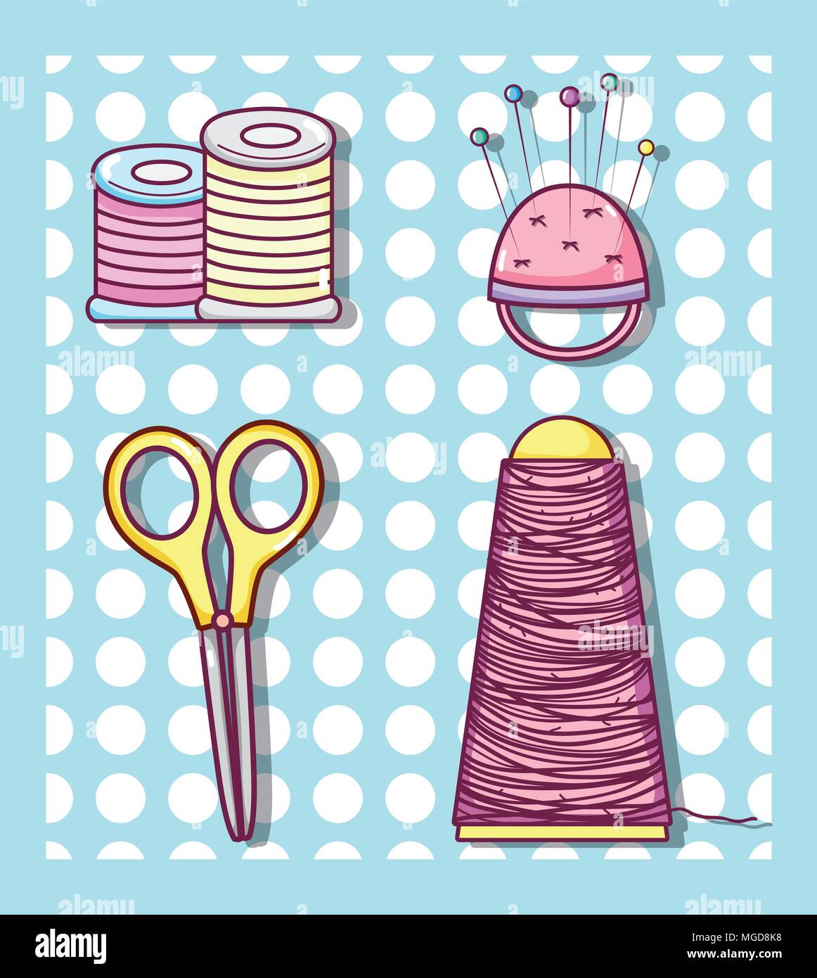 Set of craft supplies Stock Vector Image & Art - Alamy
