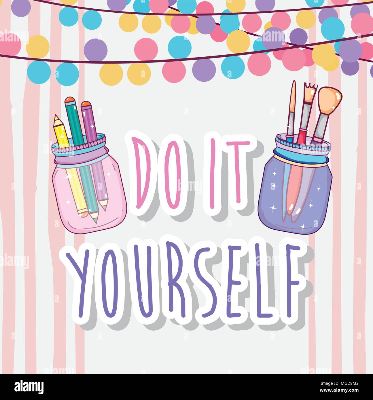 Do it yourself crafts concept Stock Vector Image & Art - Alamy