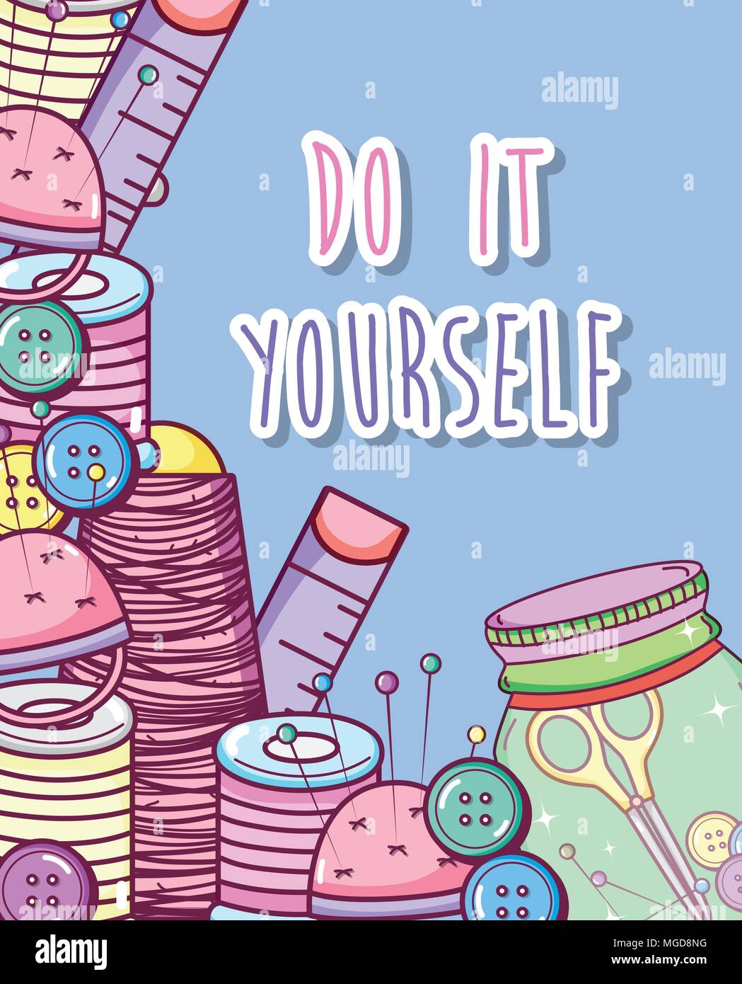 Do it yourself crafts concept Stock Vector Image & Art - Alamy