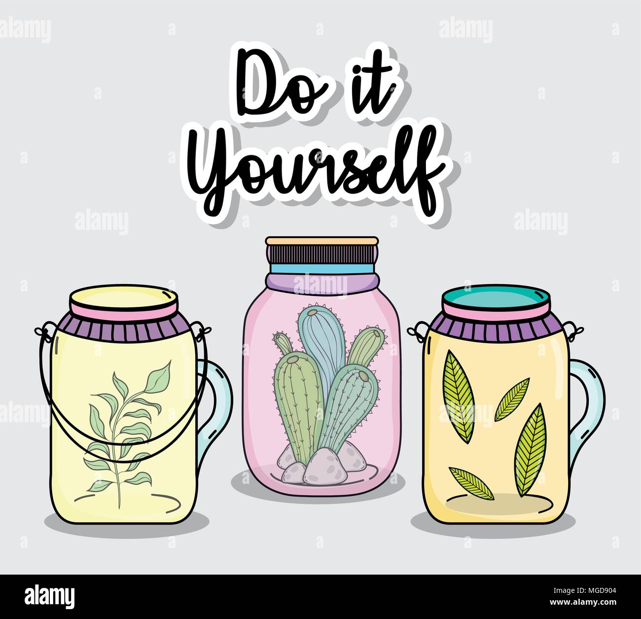 Do it youself cartoons concept Stock Vector Image & Art - Alamy