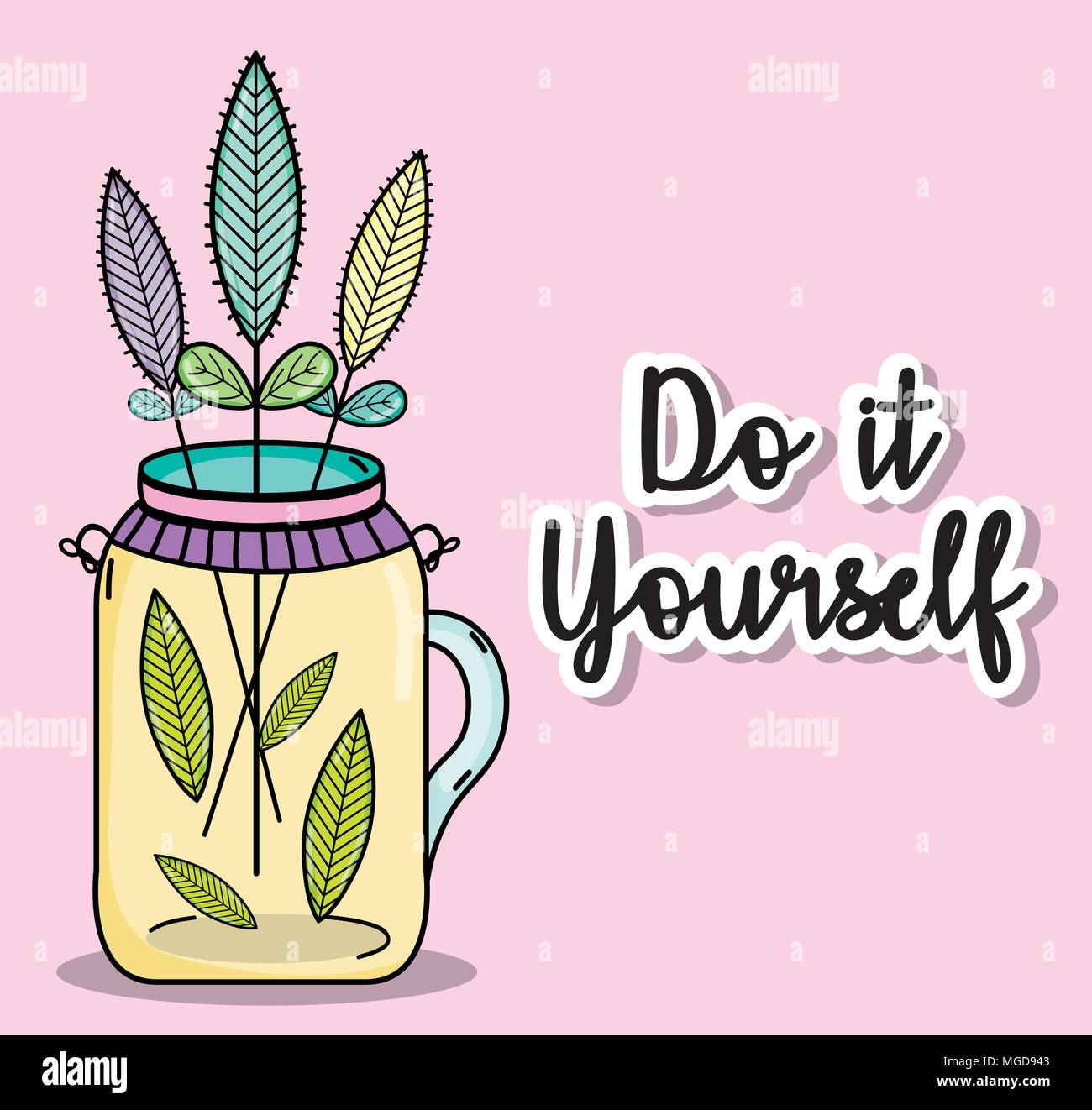 Do it youself cartoons concept Stock Vector Image & Art - Alamy