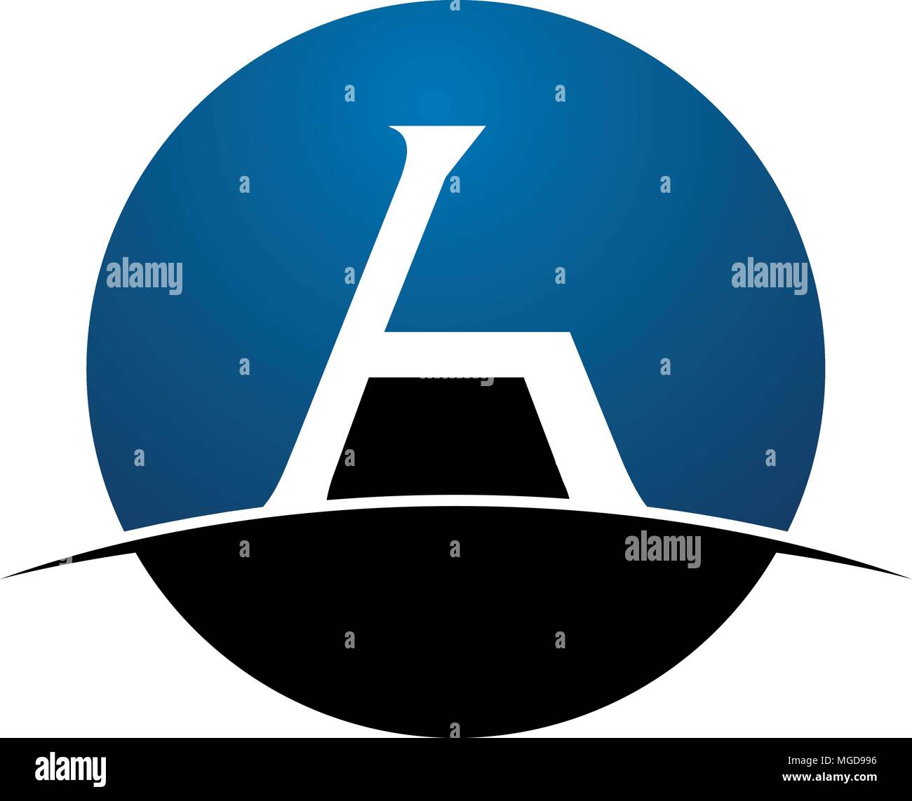 Letter A Modern Stock Vector Image & Art - Alamy