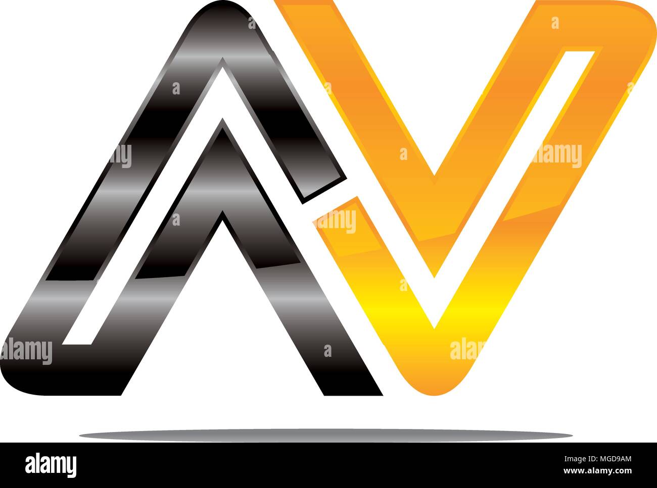 Letter AV Modern Stock Vector Image & Art - Alamy