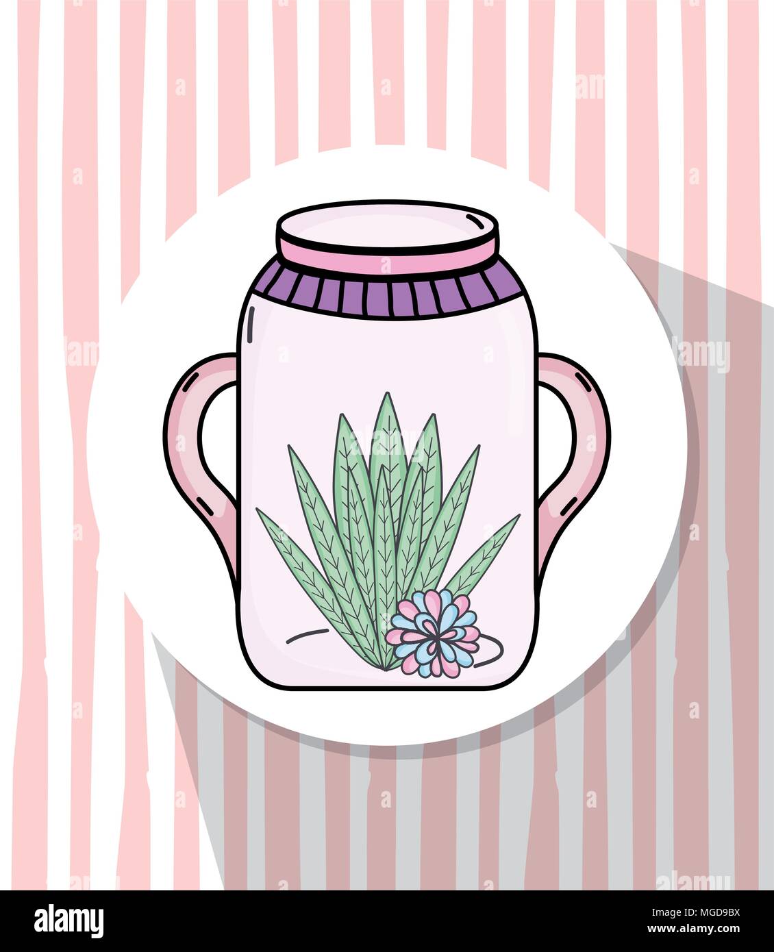 Garden mason jar cartoon Stock Vector Image & Art - Alamy