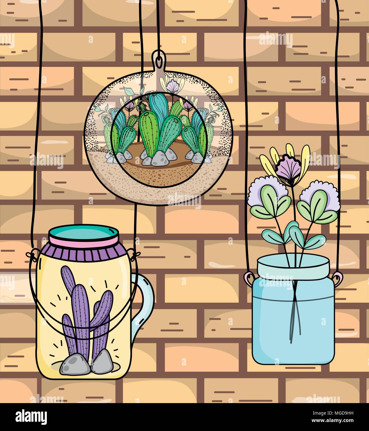 Garden accessories spring season Stock Vector Images - Alamy