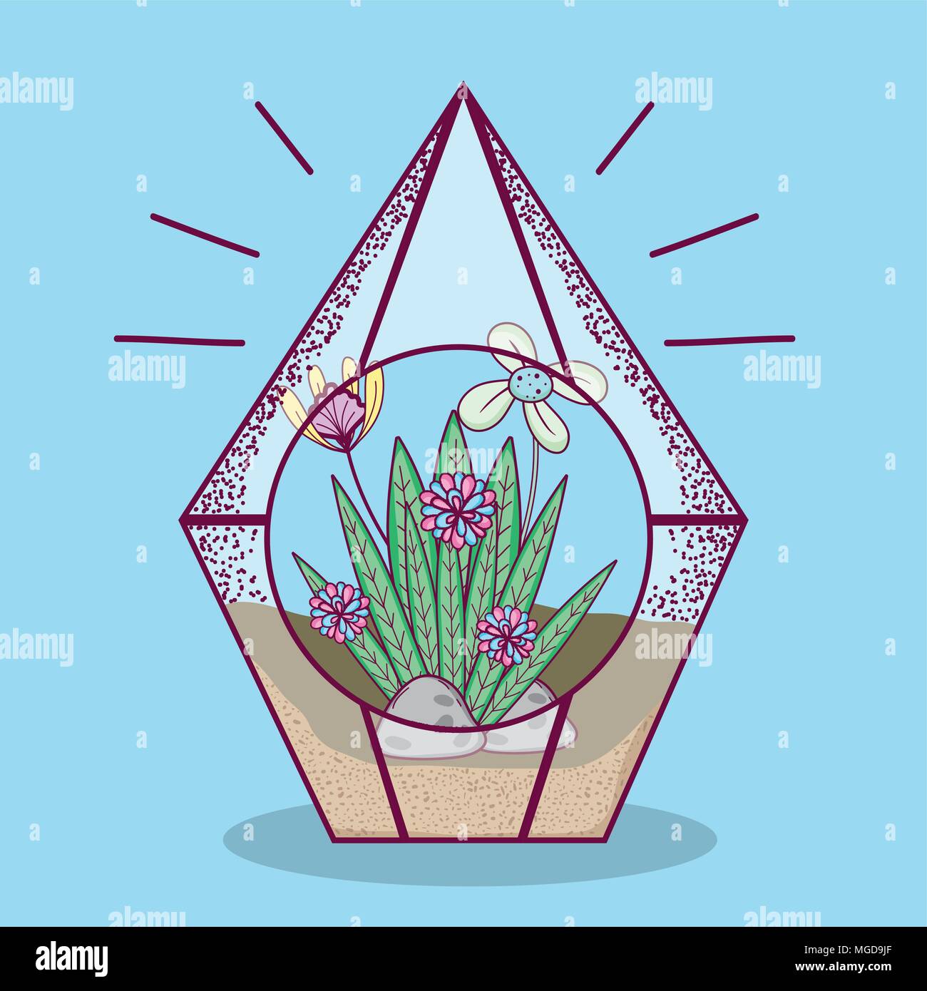 Glass wall plant tree Stock Vector Images - Alamy