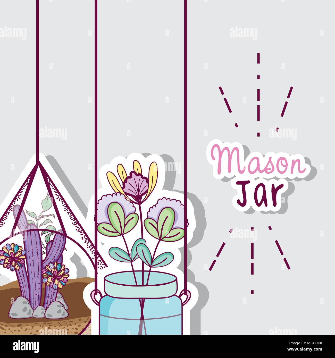 Garden accessories spring season Stock Vector Images - Alamy