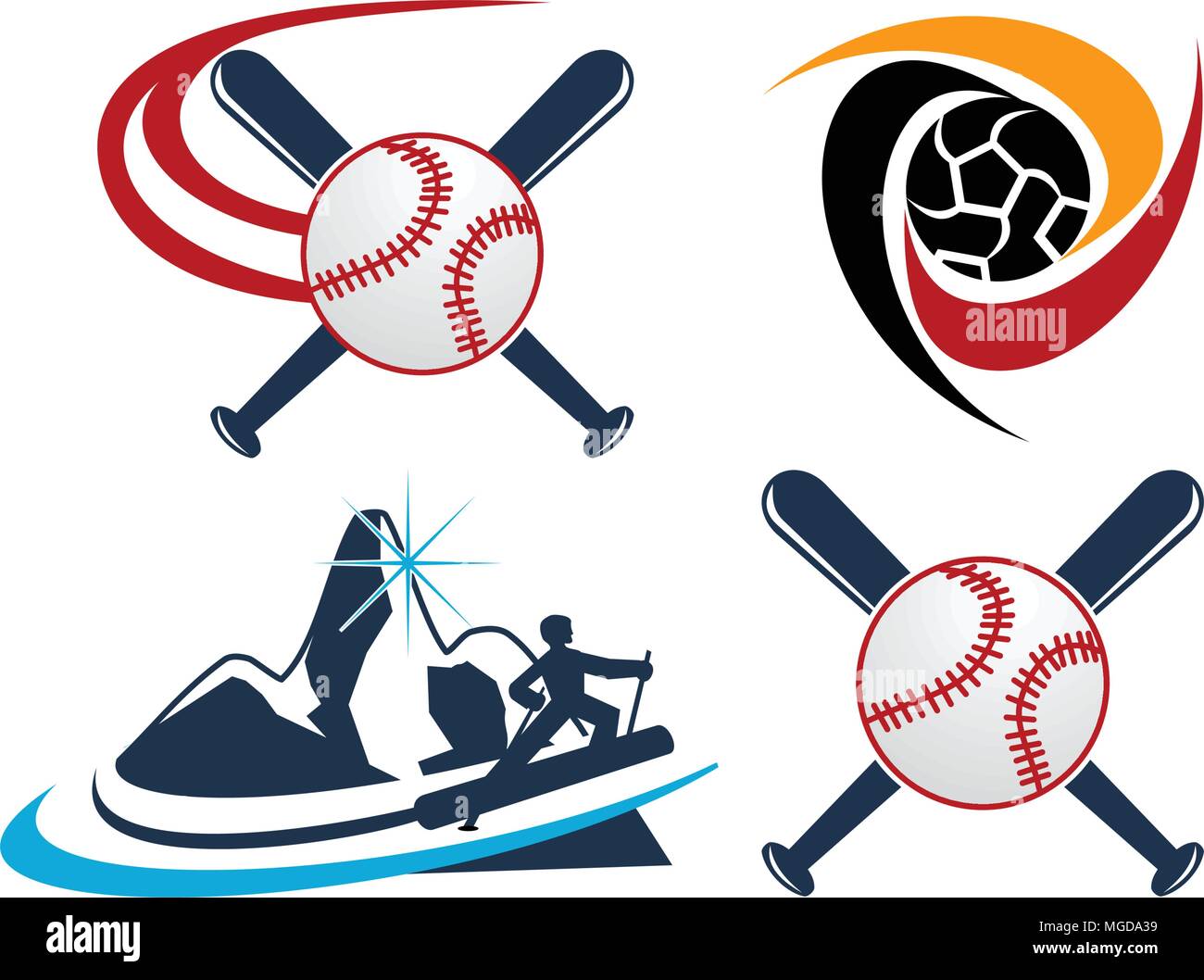 Sport Vector Template Set Stock Vector Image & Art - Alamy