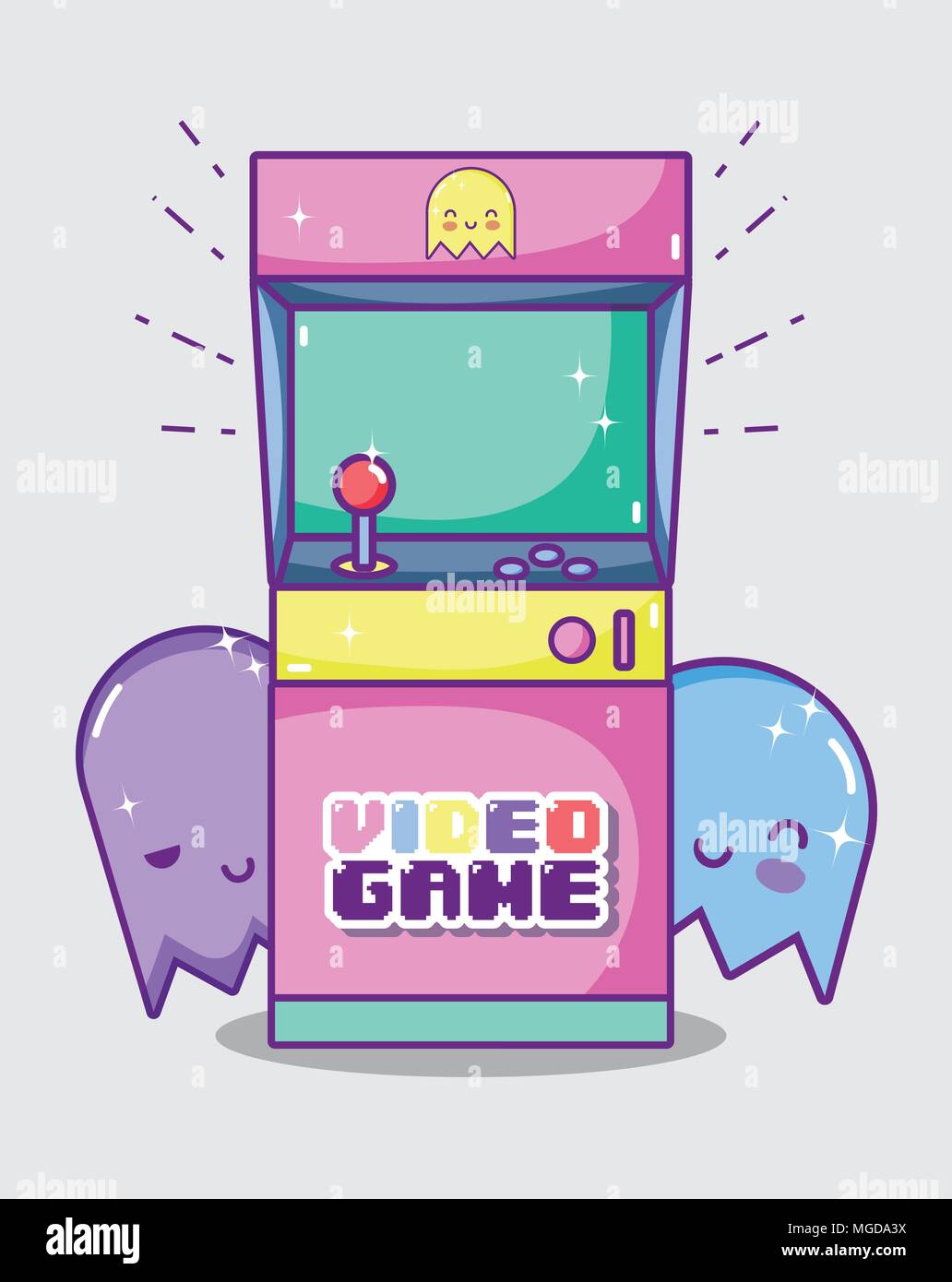 Arcade retro console Stock Vector Image & Art - Alamy