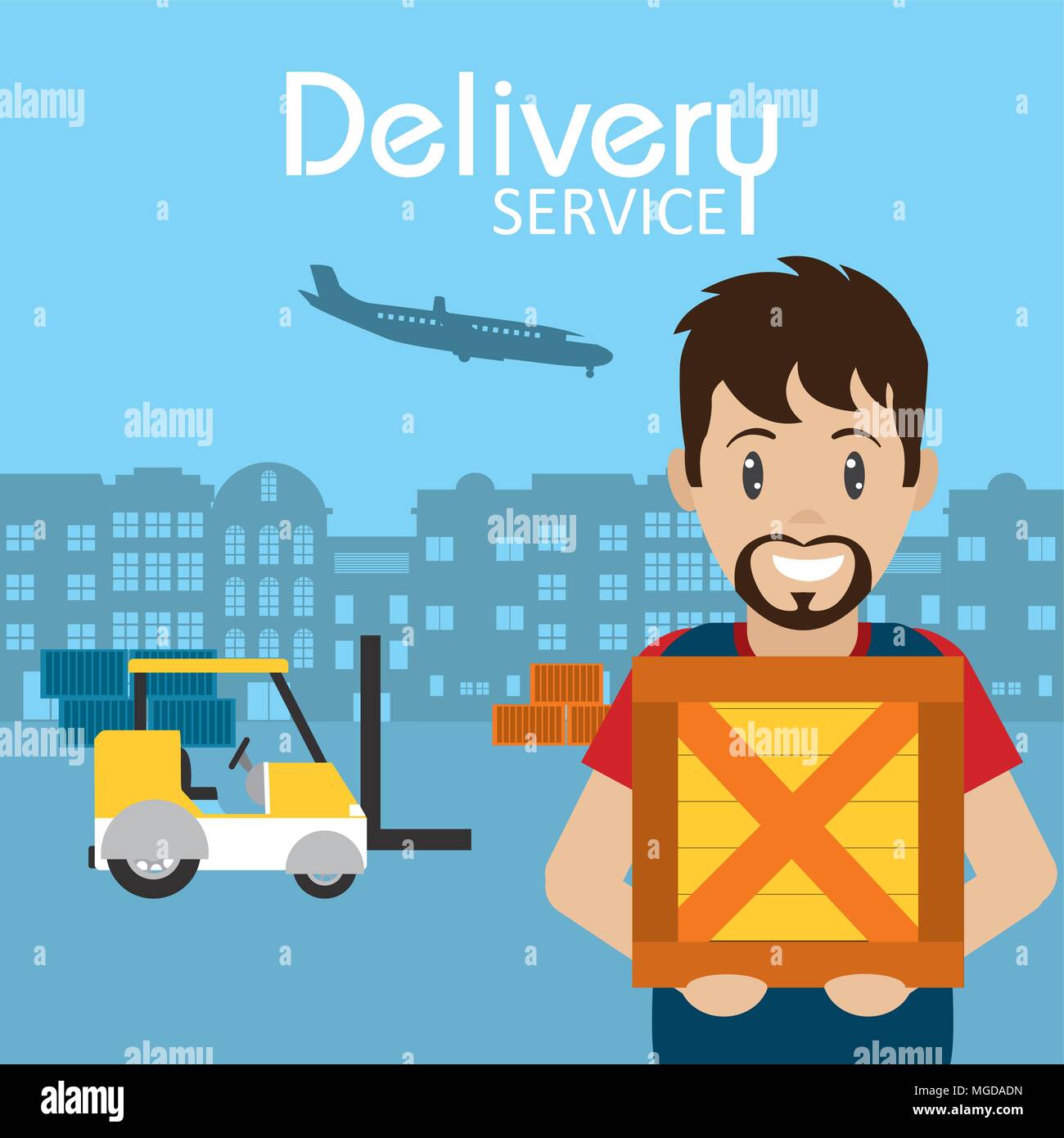 Delivery service concept Stock Vector Image & Art - Alamy