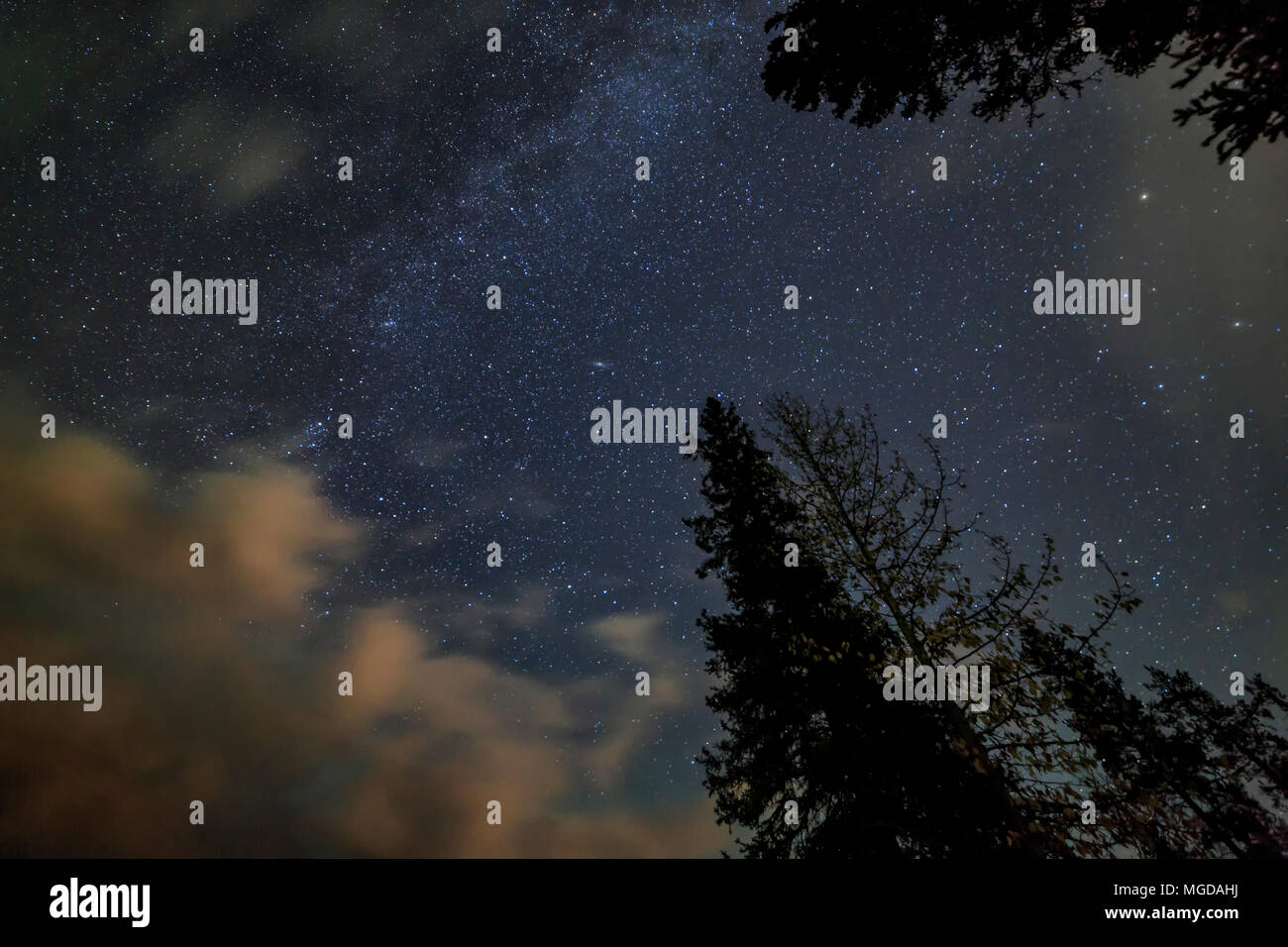 Milky Way at Jasper, Canada Stock Photo - Alamy