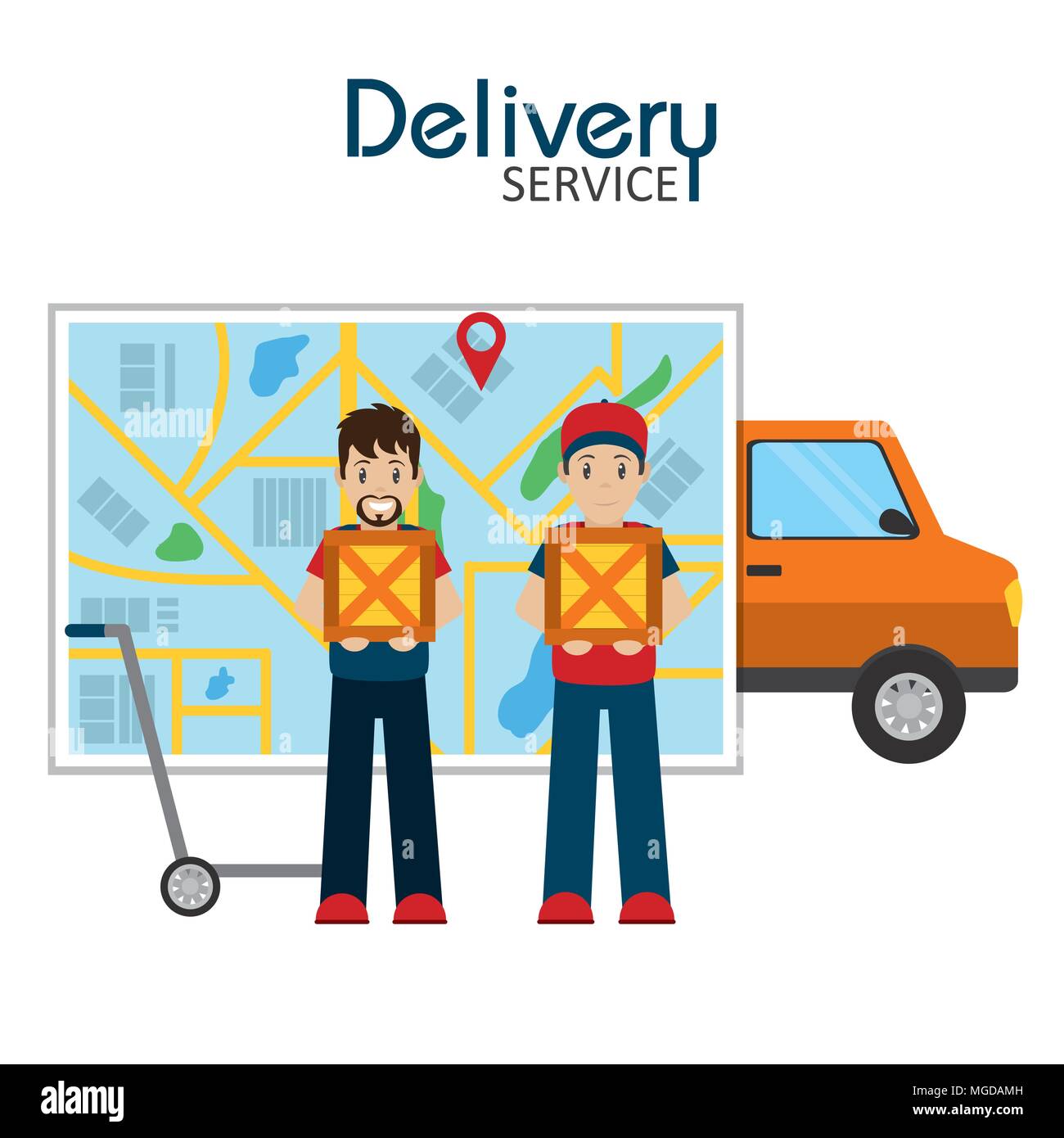 Delivery service concept Stock Vector Image & Art - Alamy