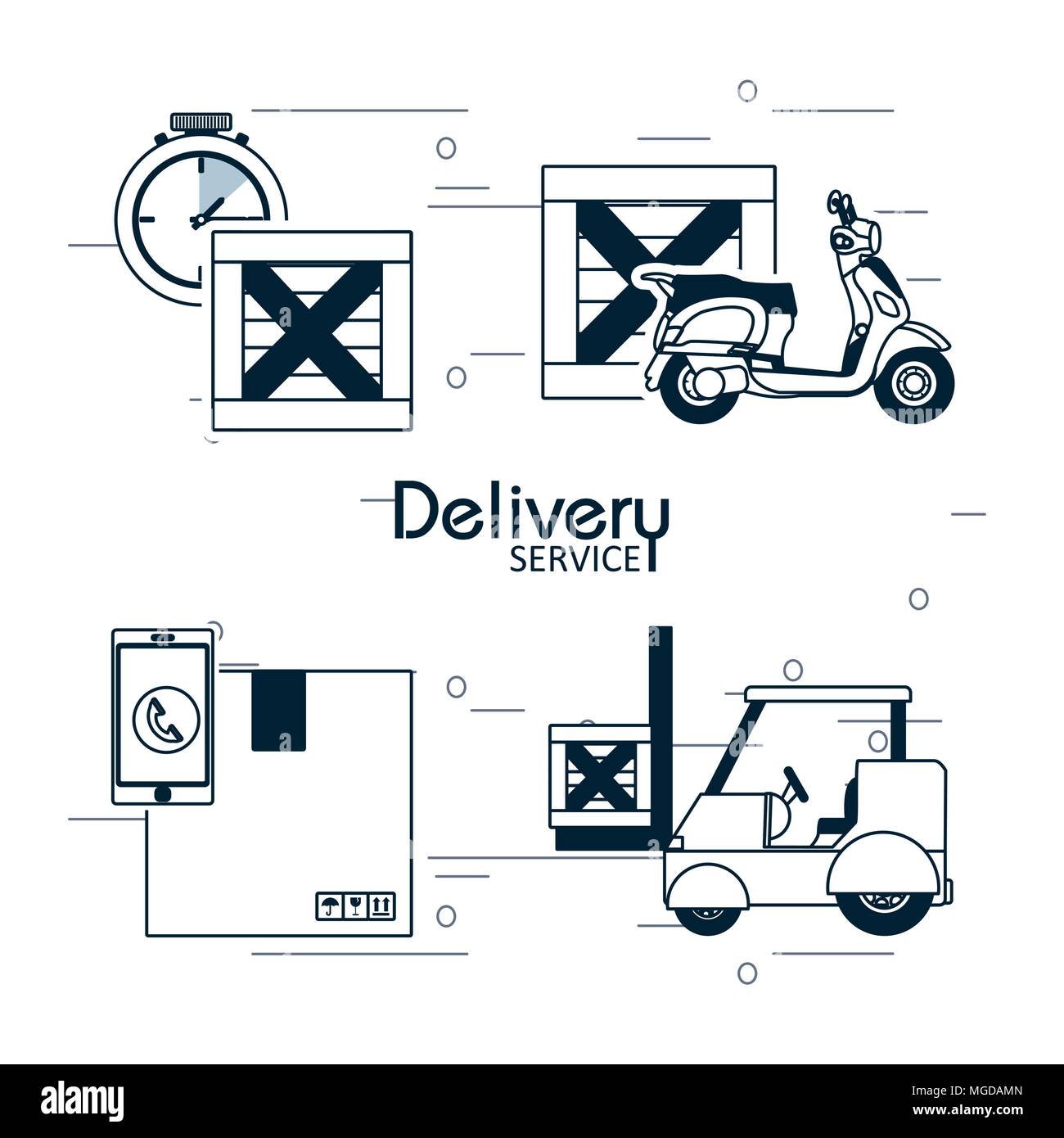 Delivery service concept Stock Vector Image & Art - Alamy