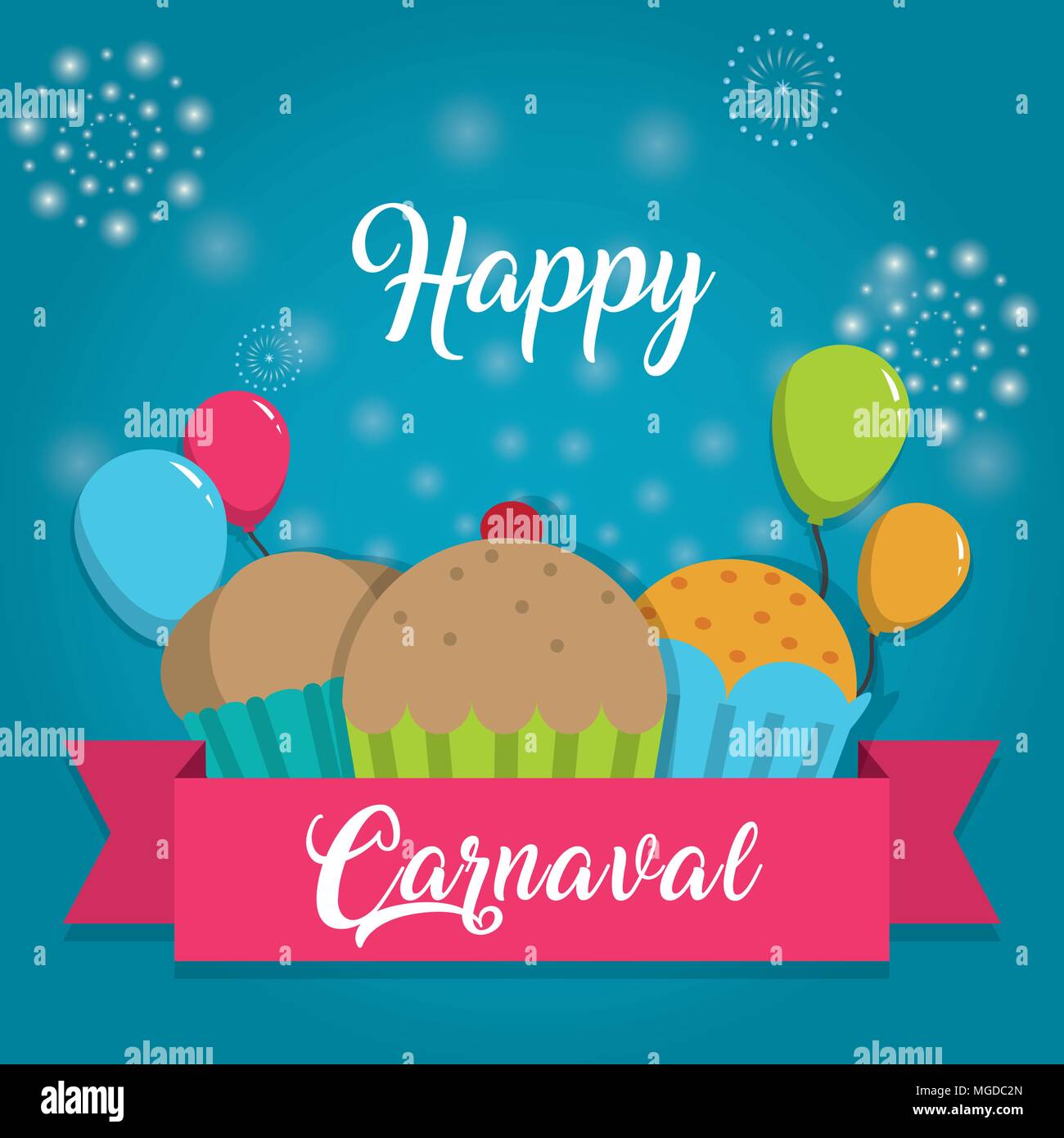 Happy carnaval card Stock Vector Image & Art - Alamy