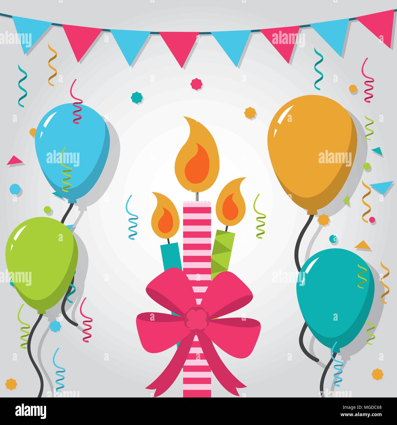 Birthday celebration elements Stock Vector Image & Art - Alamy