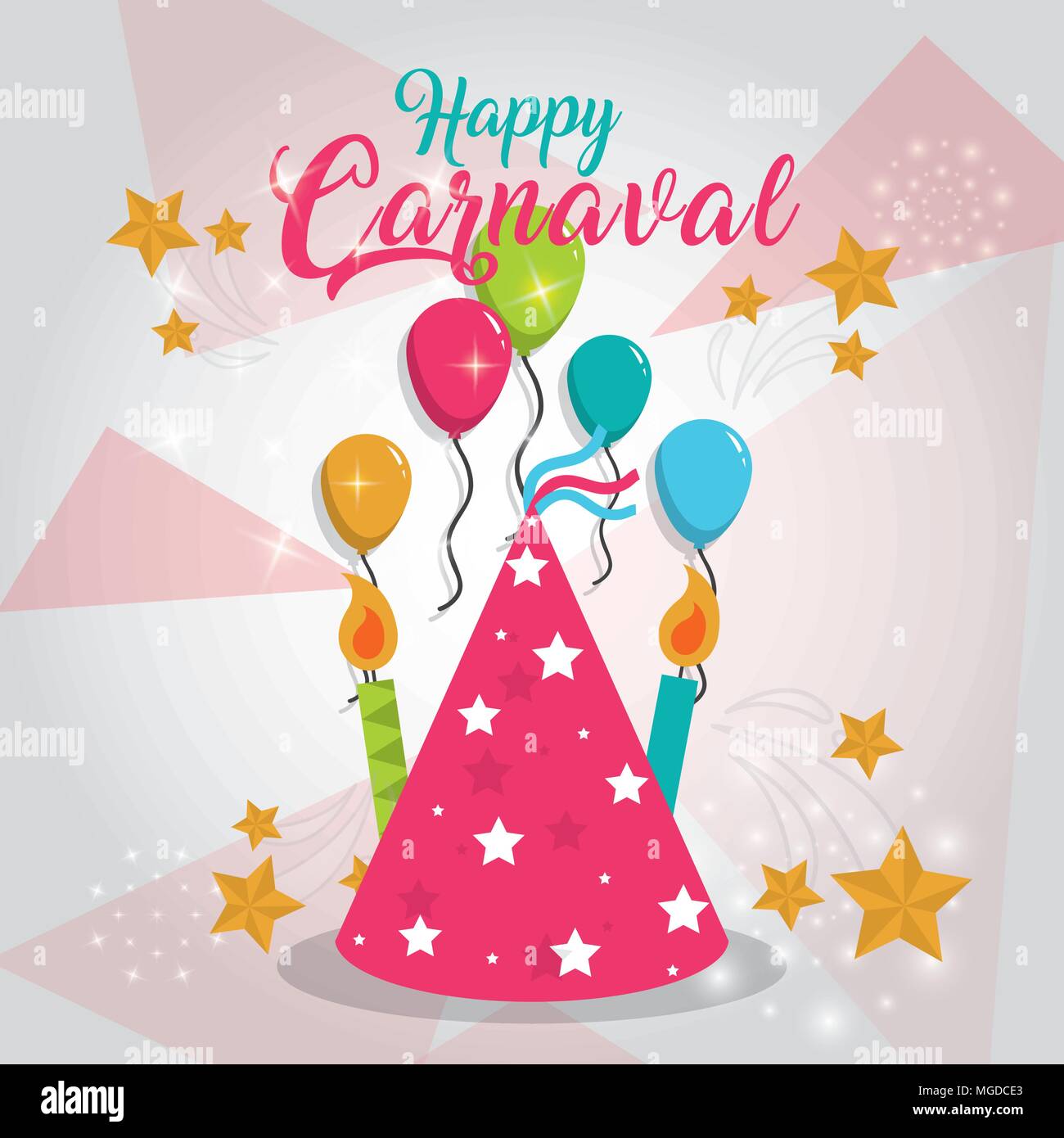Happy carnaval card Stock Vector Image & Art - Alamy