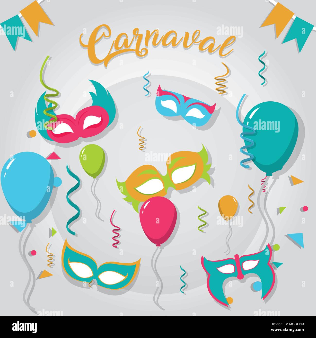 Happy carnaval party card Stock Vector Image & Art - Alamy