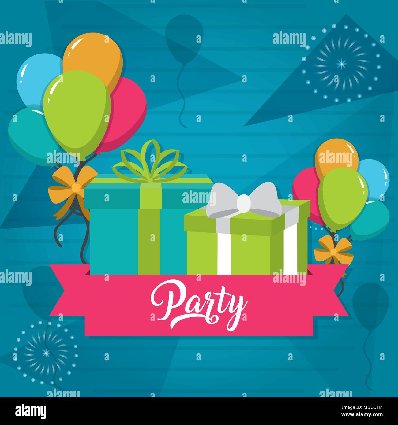Birthday celebration elements Stock Vector Image & Art - Alamy