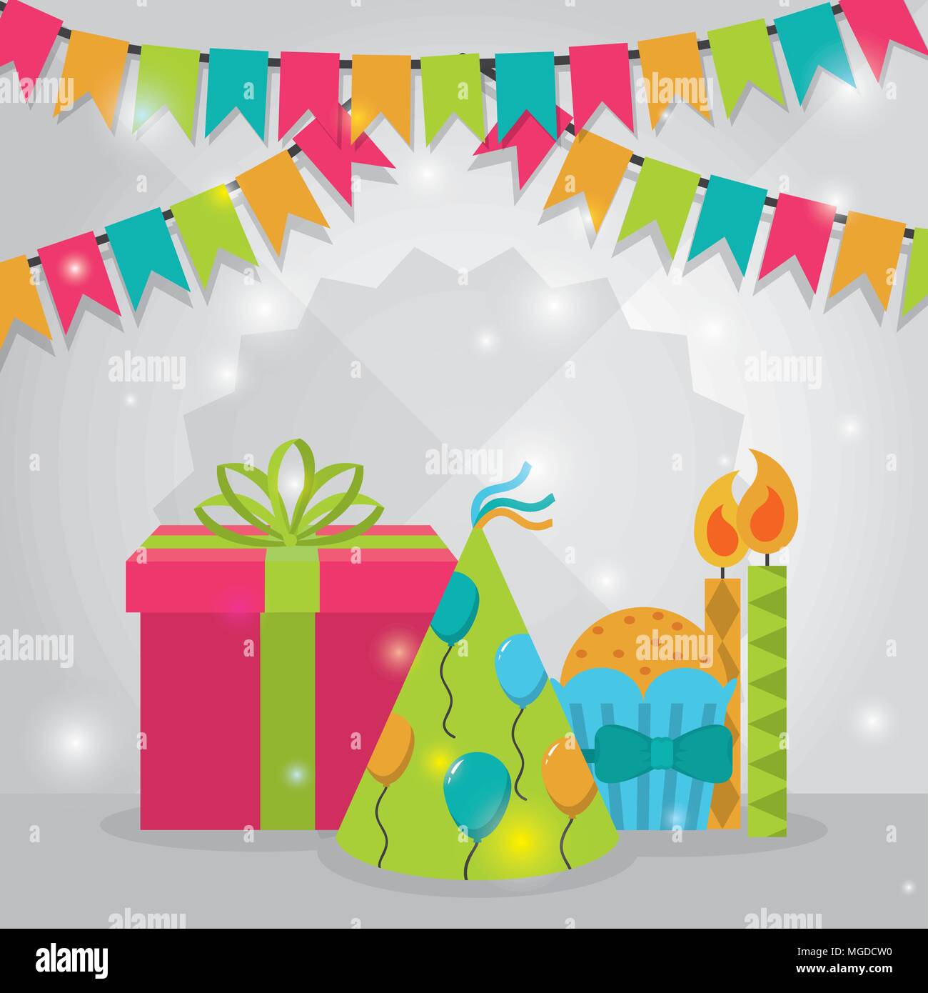 Birthday celebration elements Stock Vector Image & Art - Alamy