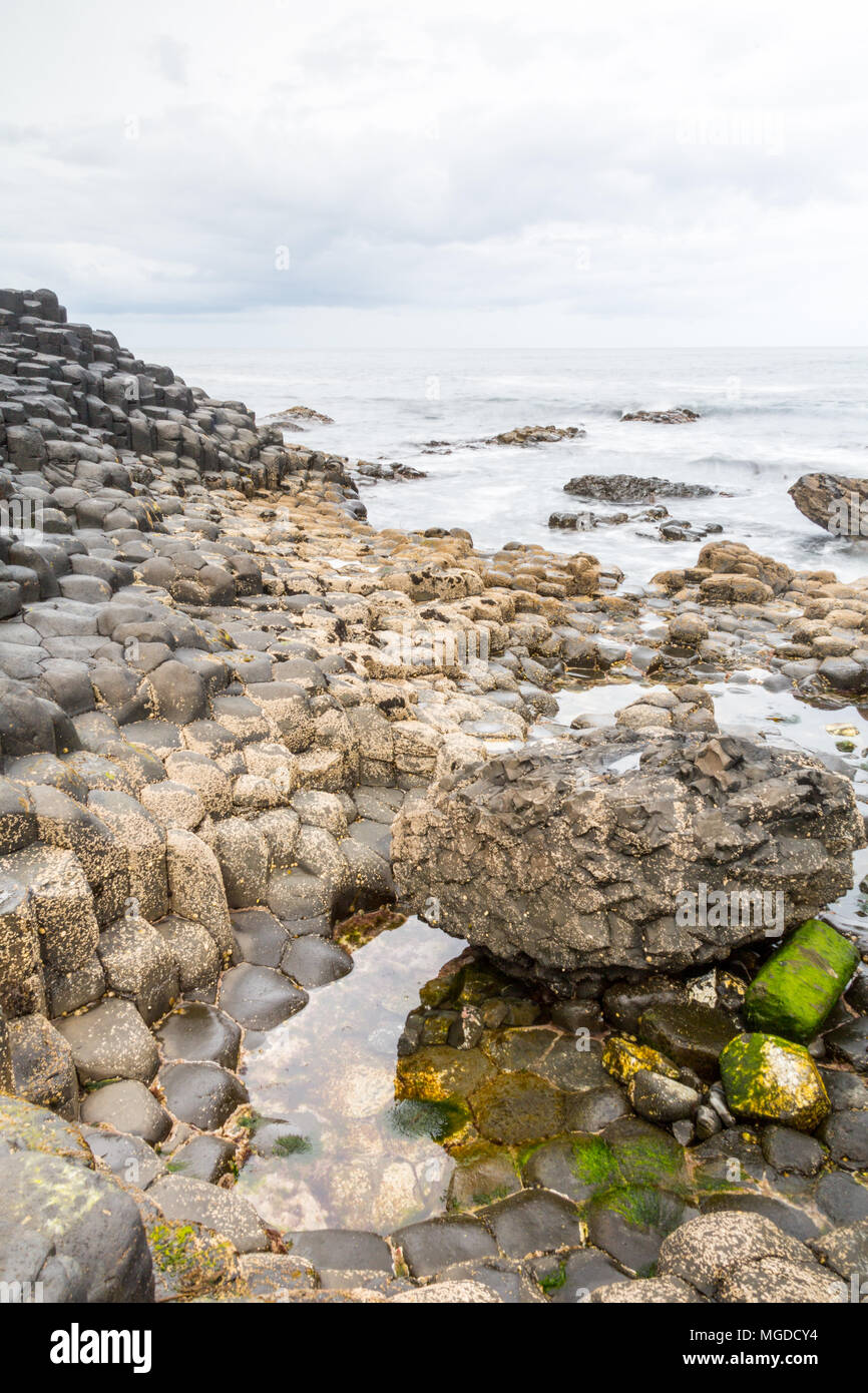 Antrim/N. Ireland - May 30, 2015: Giant's Causeway, a natural wonder ...