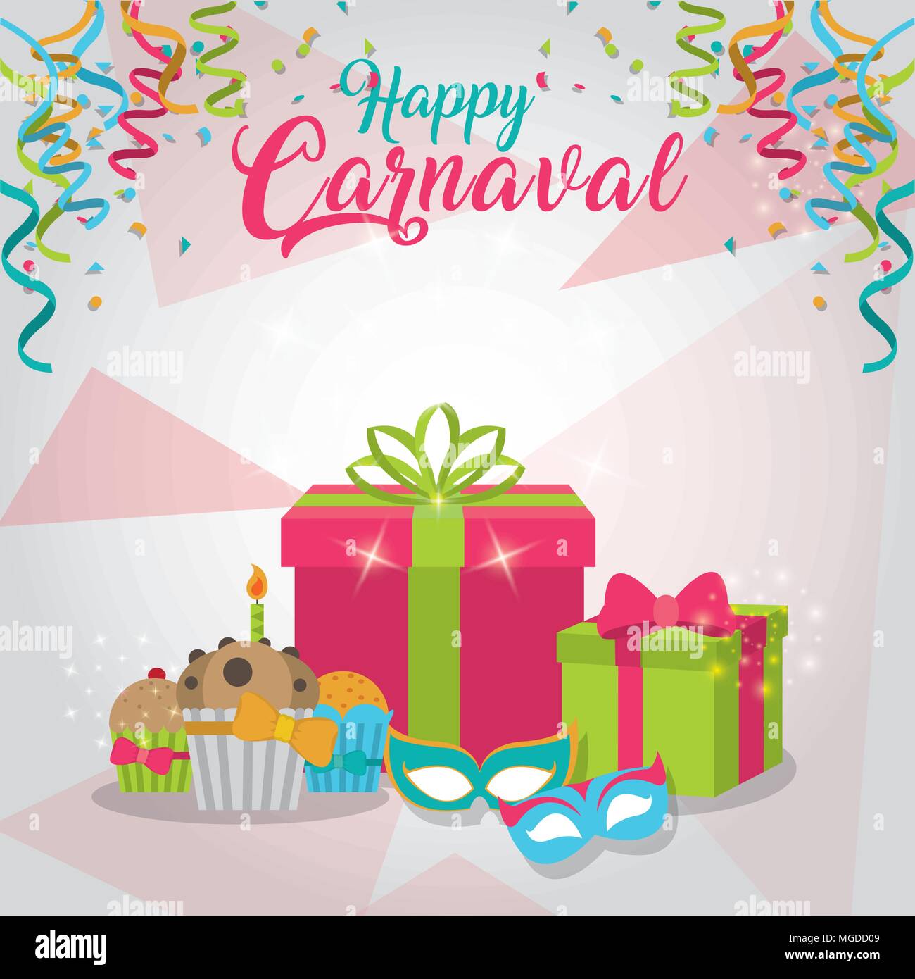 Happy carnaval party card Stock Vector Image & Art - Alamy