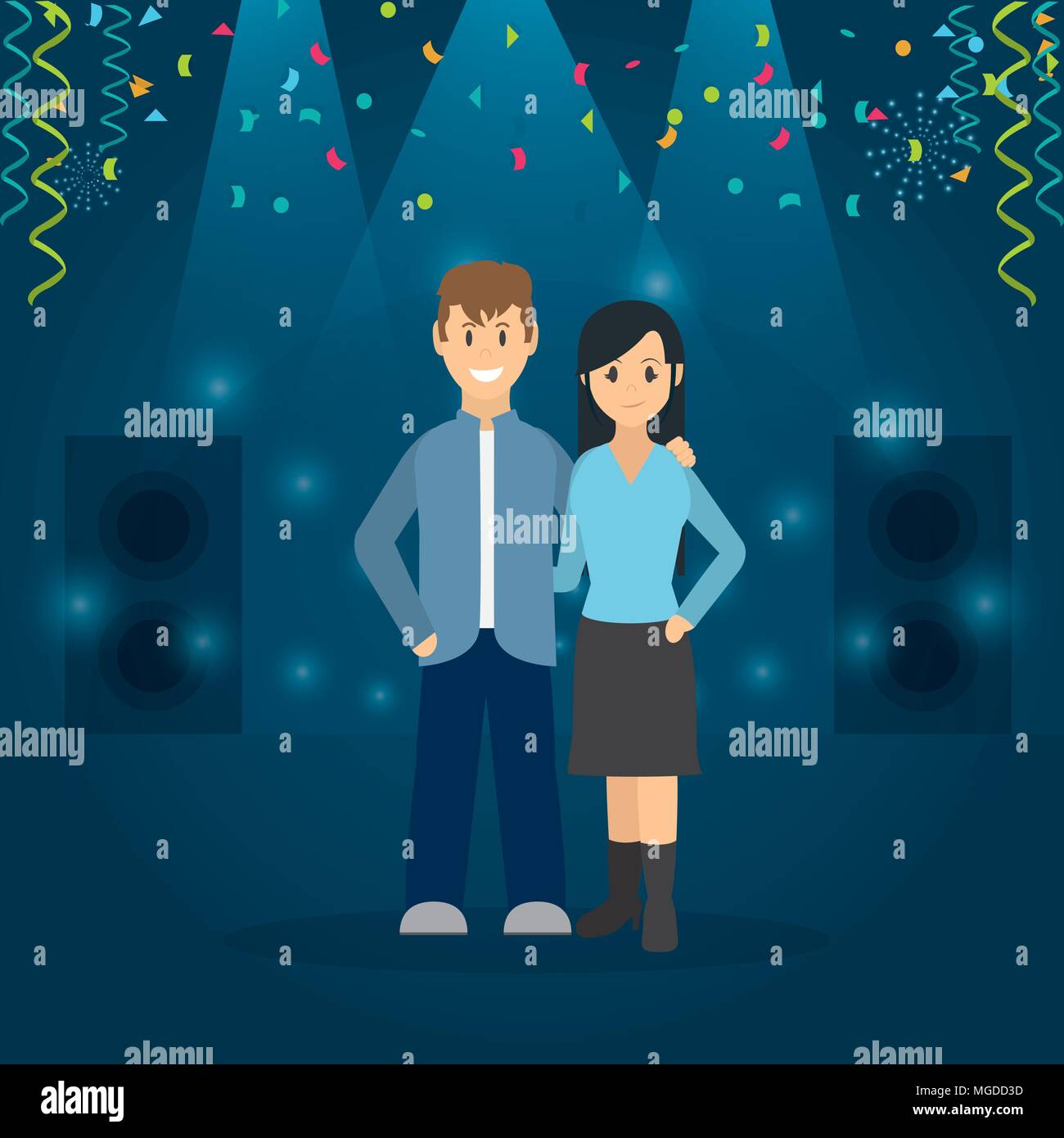 Nightclub young Stock Vector Images - Alamy