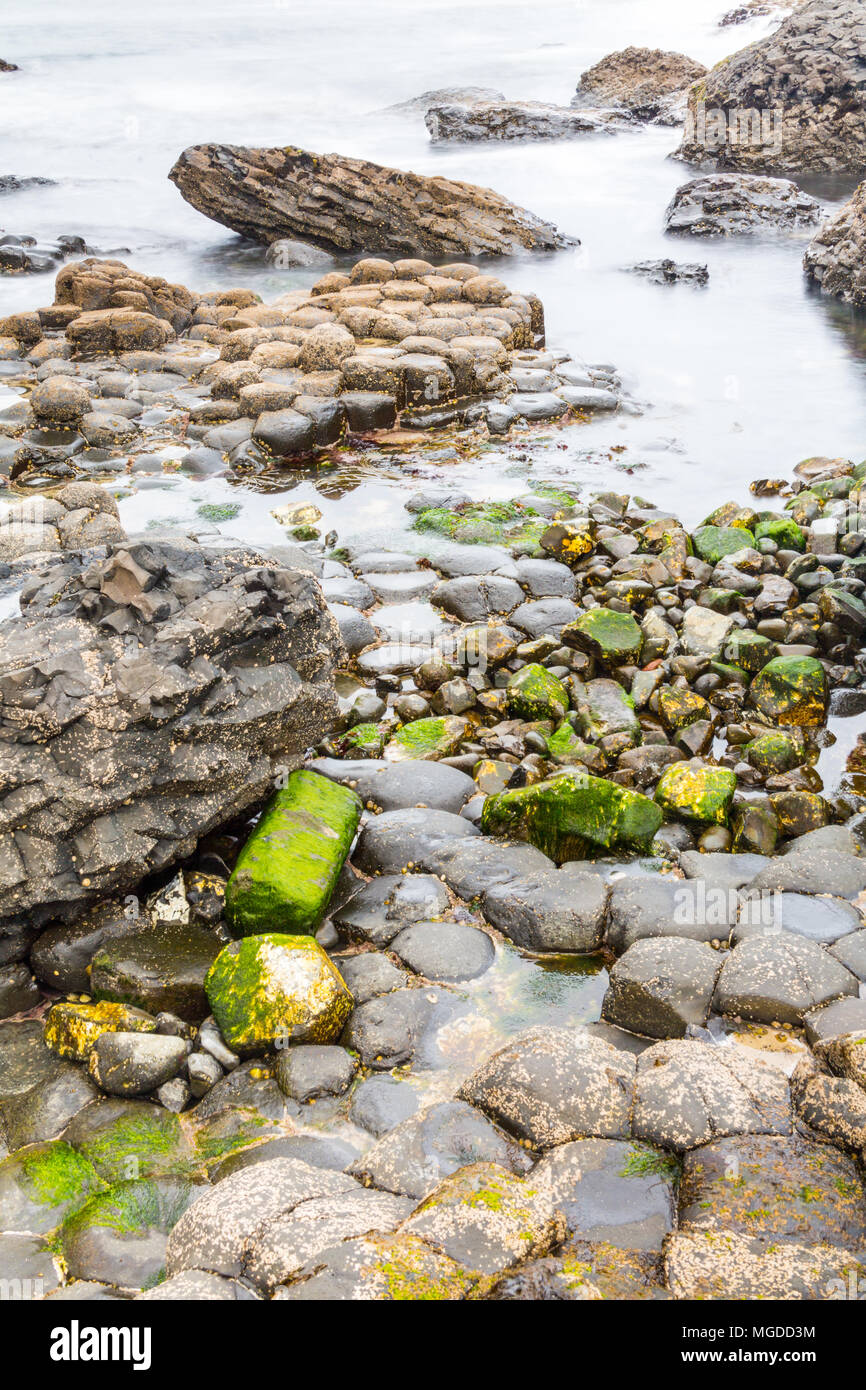 Antrim/N. Ireland - May 30, 2015: Giant's Causeway, a natural wonder ...