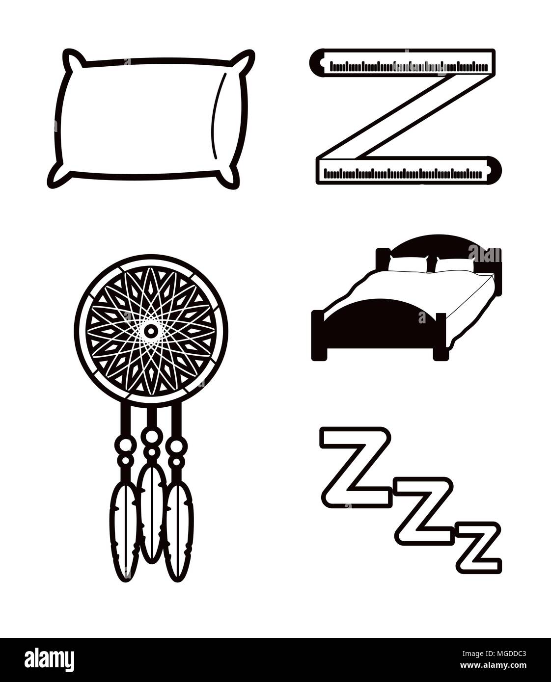 Cute sleep icons Cut Out Stock Images & Pictures - Alamy