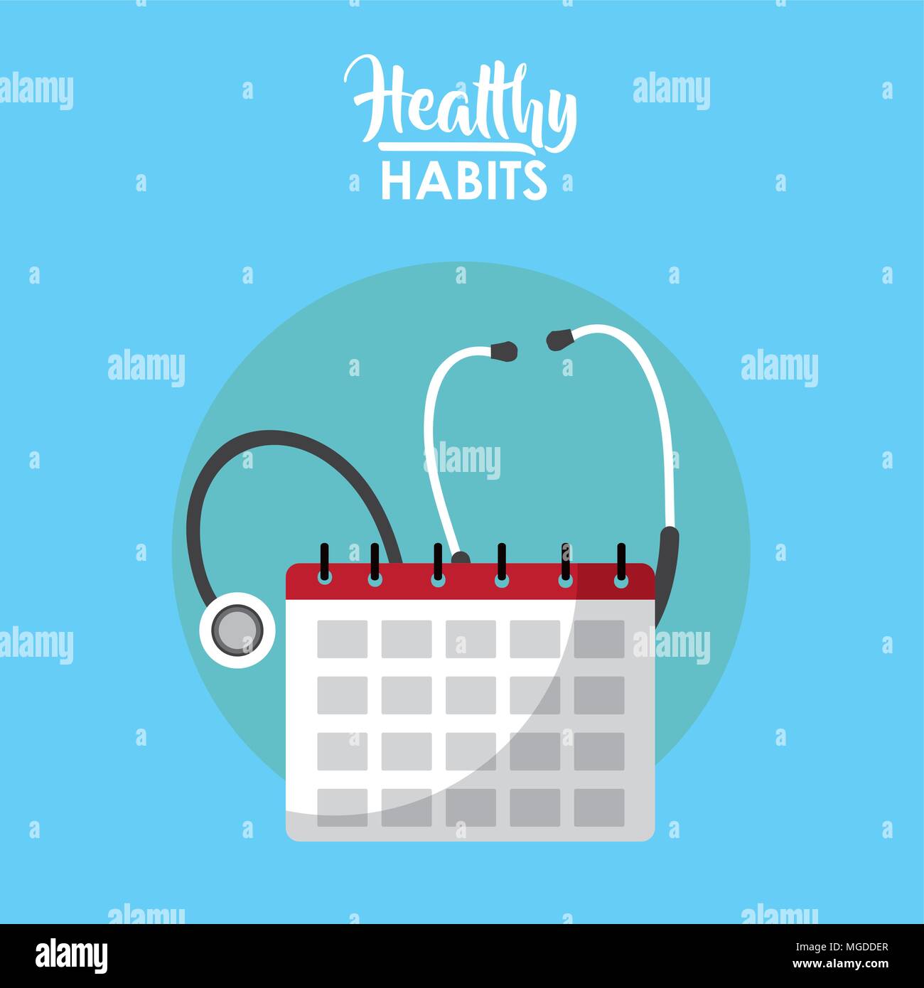 Healthy Habits Lifestyle Concept Stock Vector Image And Art Alamy