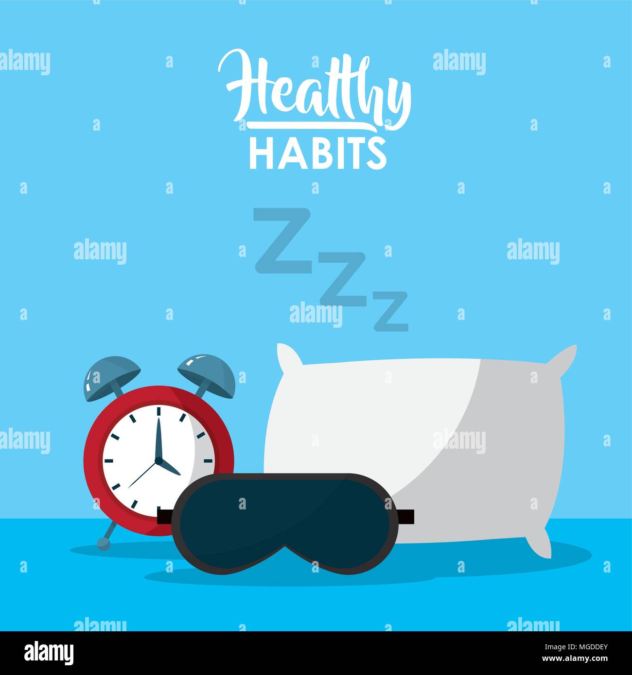 Healthy Habits Lifestyle Concept Stock Vector Image And Art Alamy