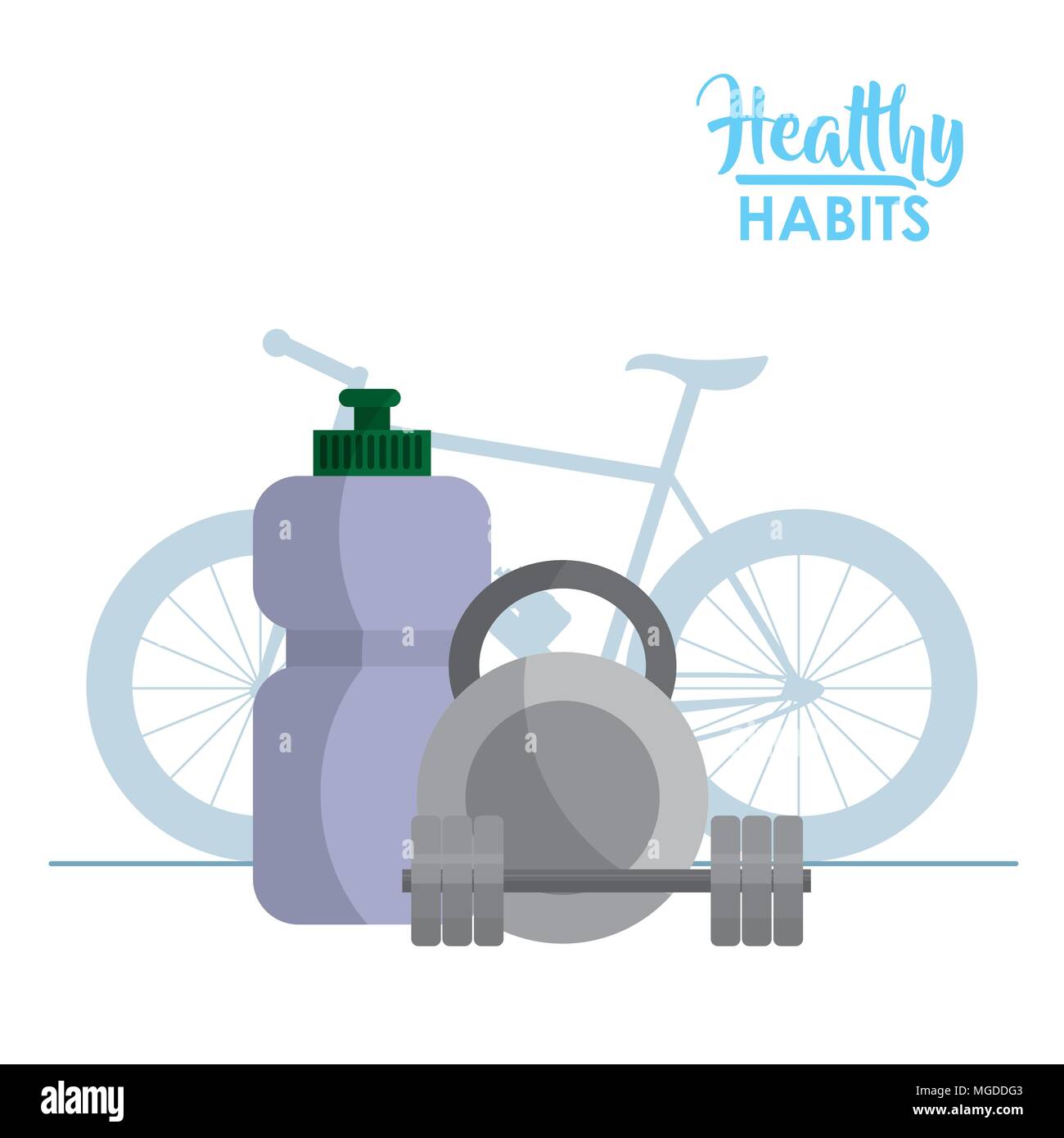 Healthy habits lifestyle concept Stock Vector Image & Art - Alamy