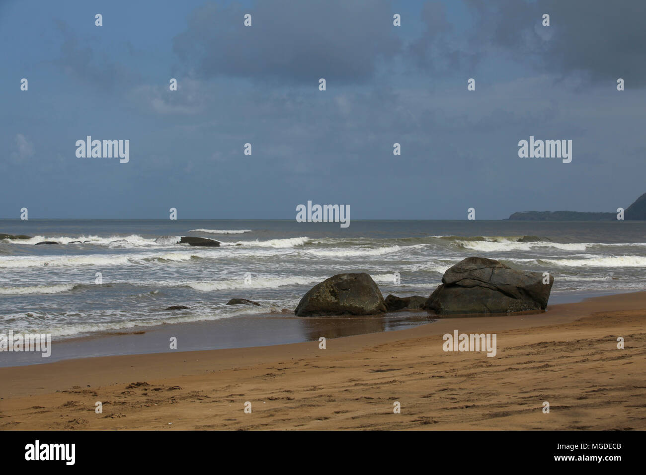 A view of the famous beach of Agonda beach in India Stock Photo - Alamy