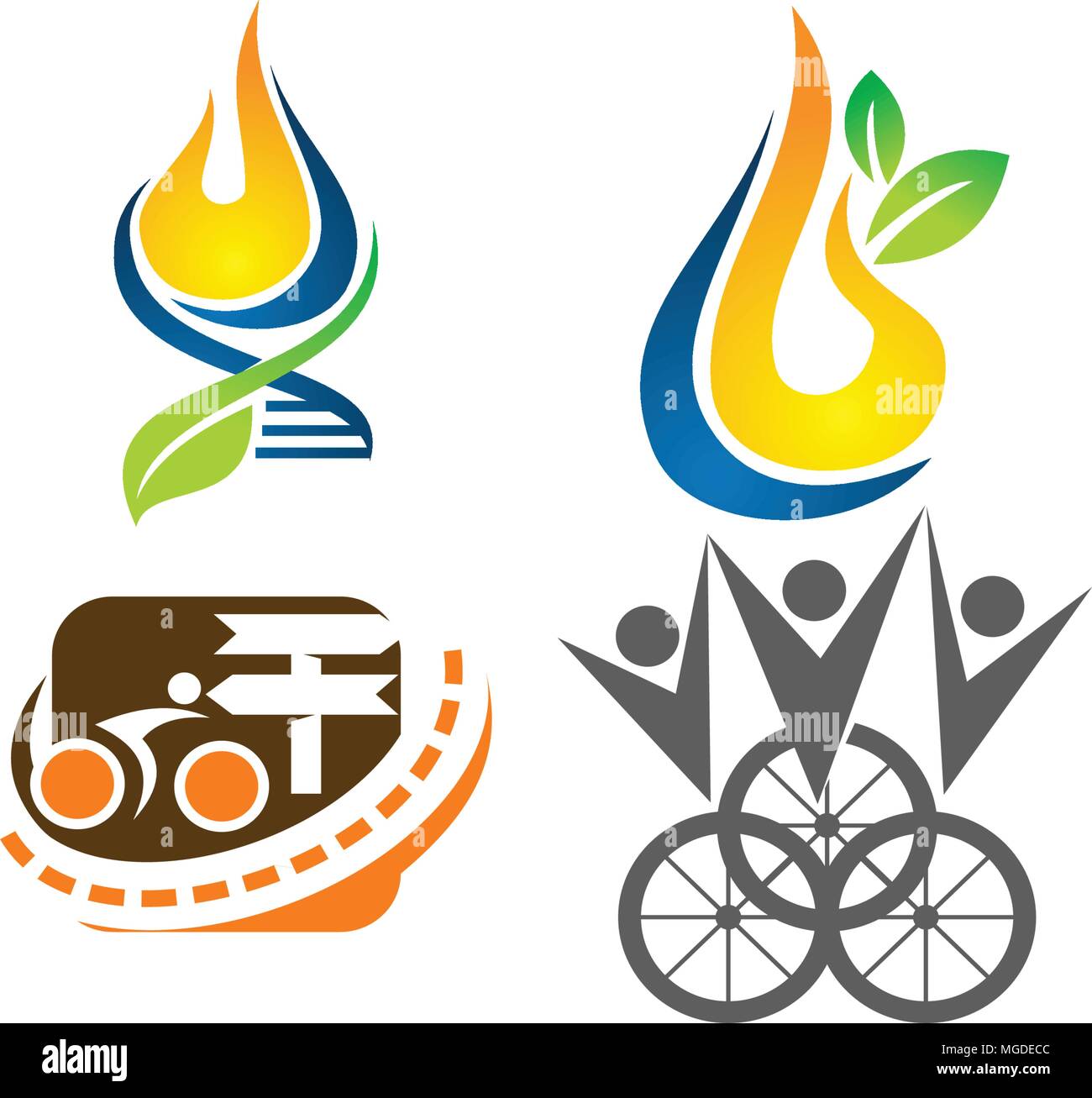 Vector Template Sign Set Stock Vector Image & Art - Alamy