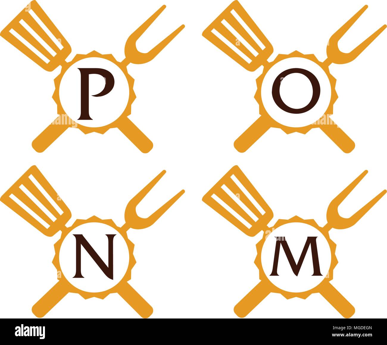 Vector Template Sign Set Stock Vector Image & Art - Alamy