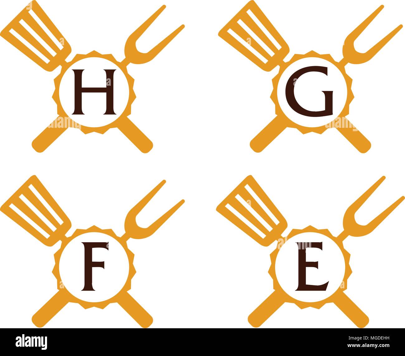 Vector Template Sign Set Stock Vector Image & Art - Alamy