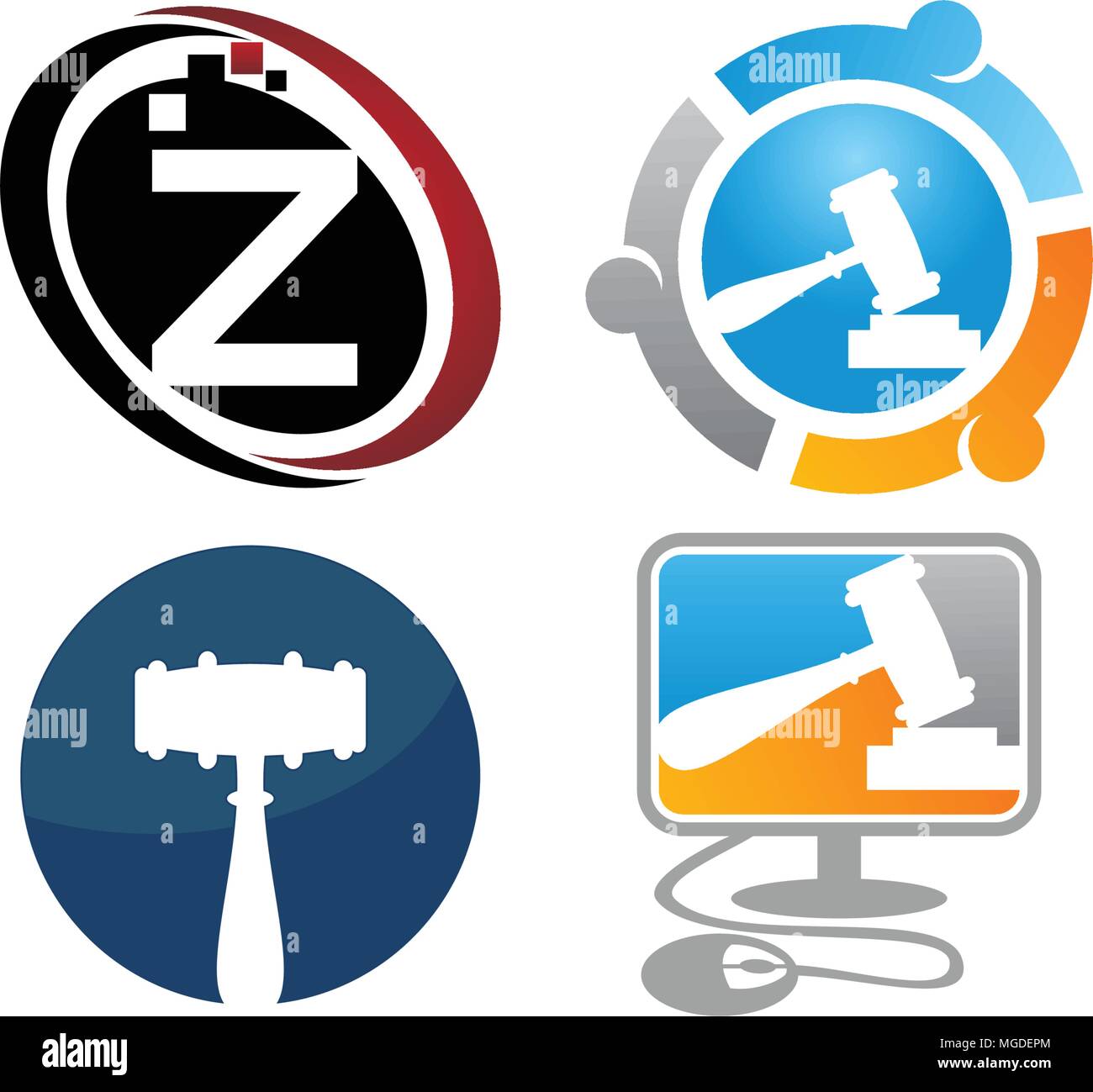 Vector Template Sign Set Stock Vector Image & Art - Alamy