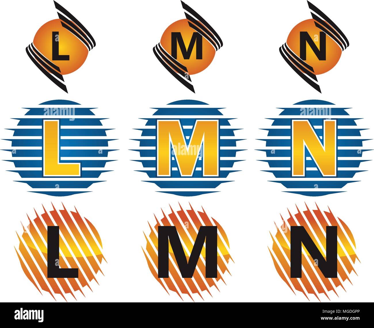 Technology Template Design Initial Set Stock Vector Image & Art - Alamy