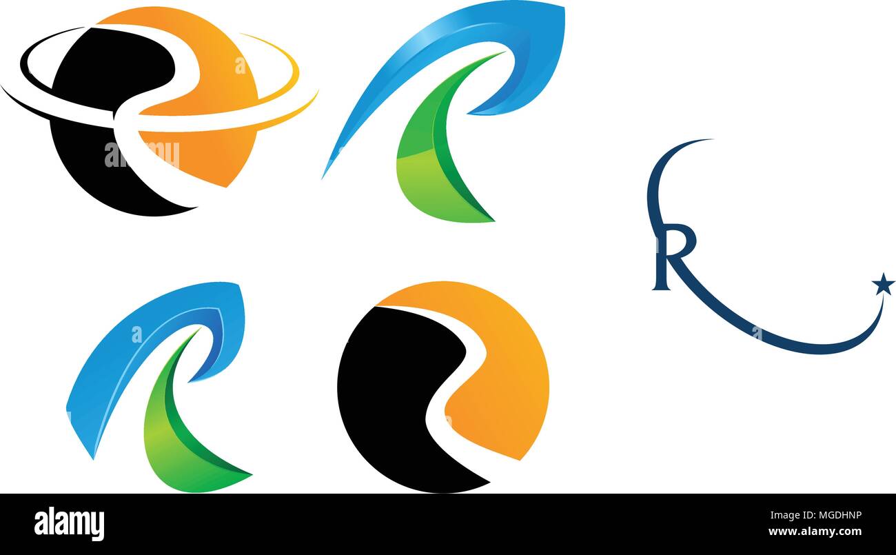 Logotype Modern Template Set Stock Vector Image & Art - Alamy