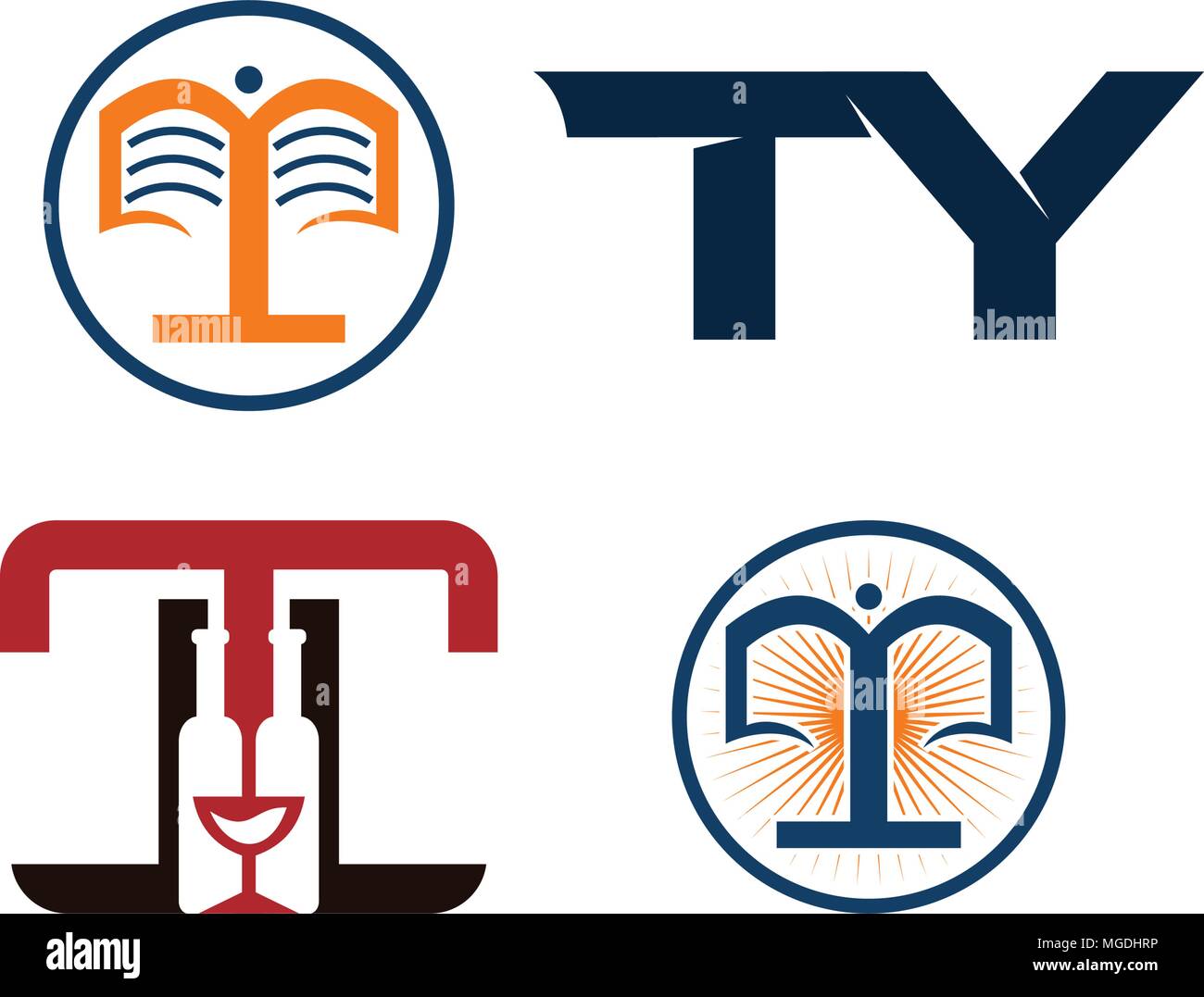 Logotype Modern Template Set Stock Vector Image & Art - Alamy