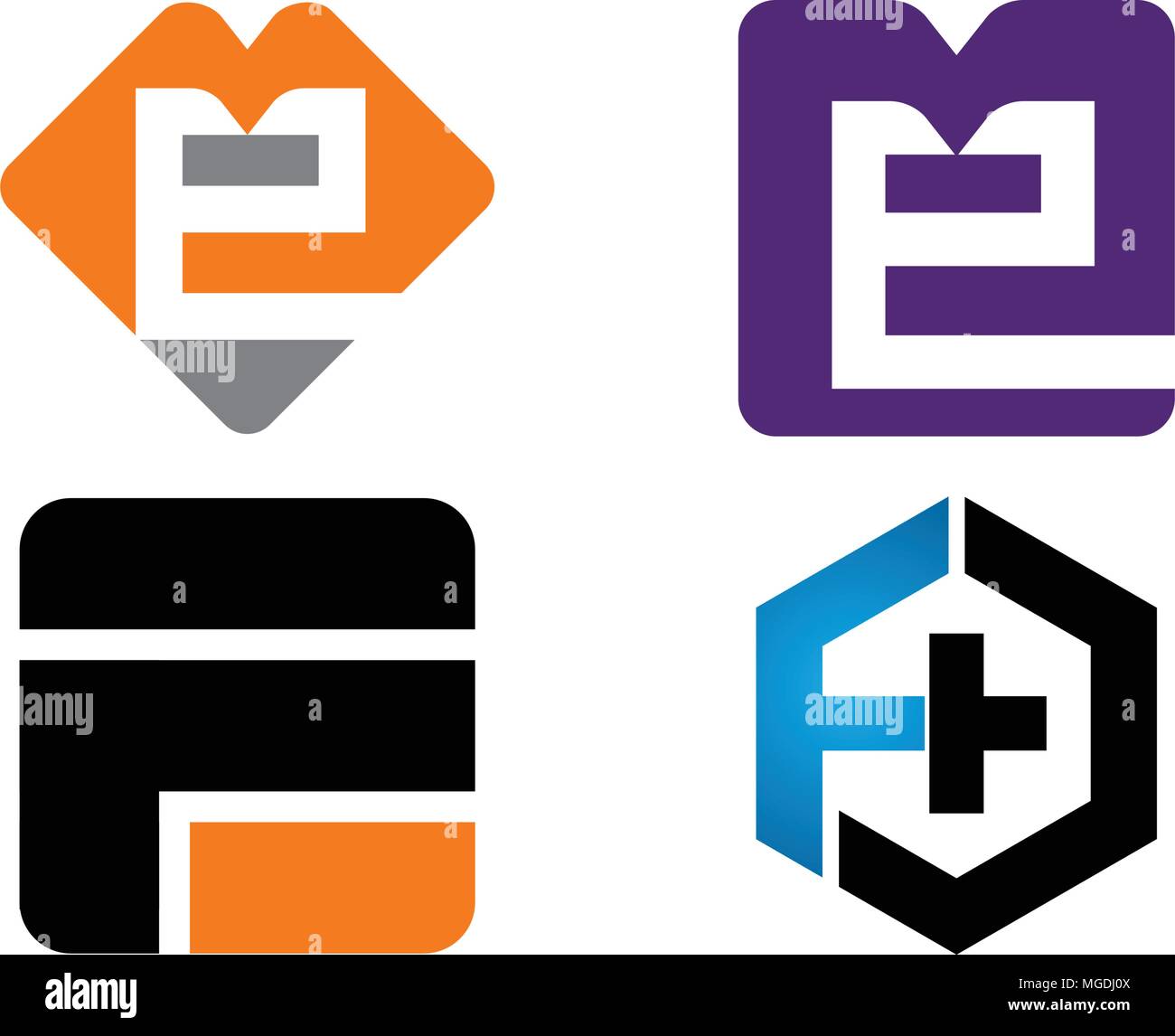 Logotype Modern Template Set Stock Vector Image & Art - Alamy